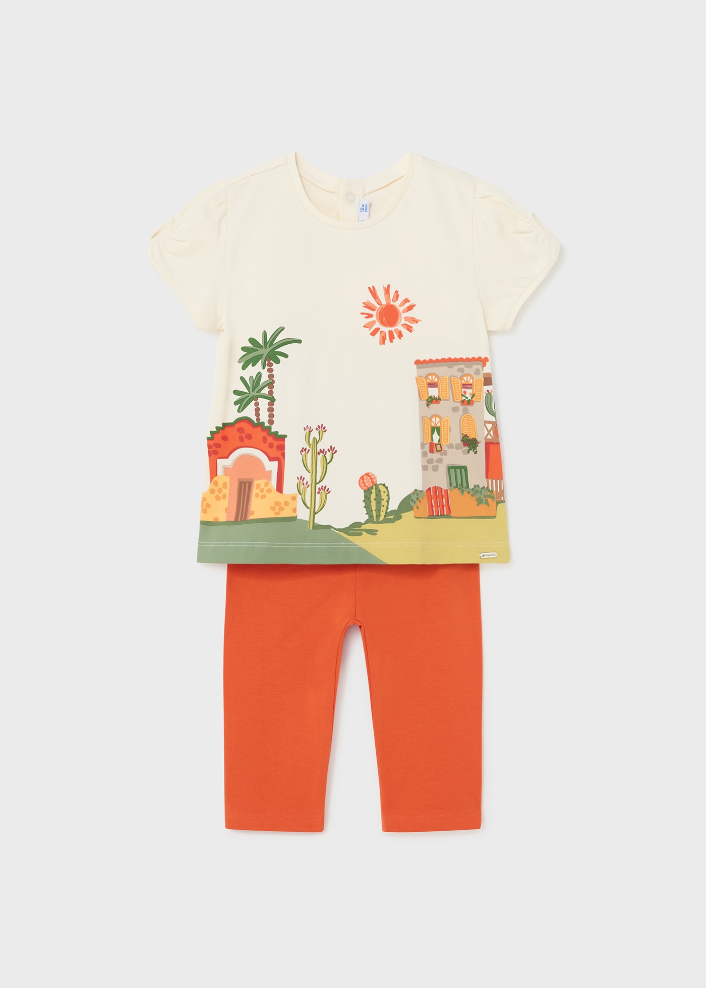 Baby 2-piece printed set Better Cotton Clementine | Mayoral