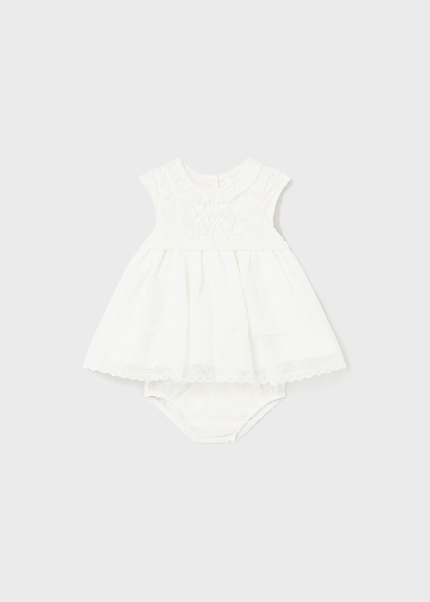 Newborn Combined Dress with Nappy Cover Cream | Mayoral