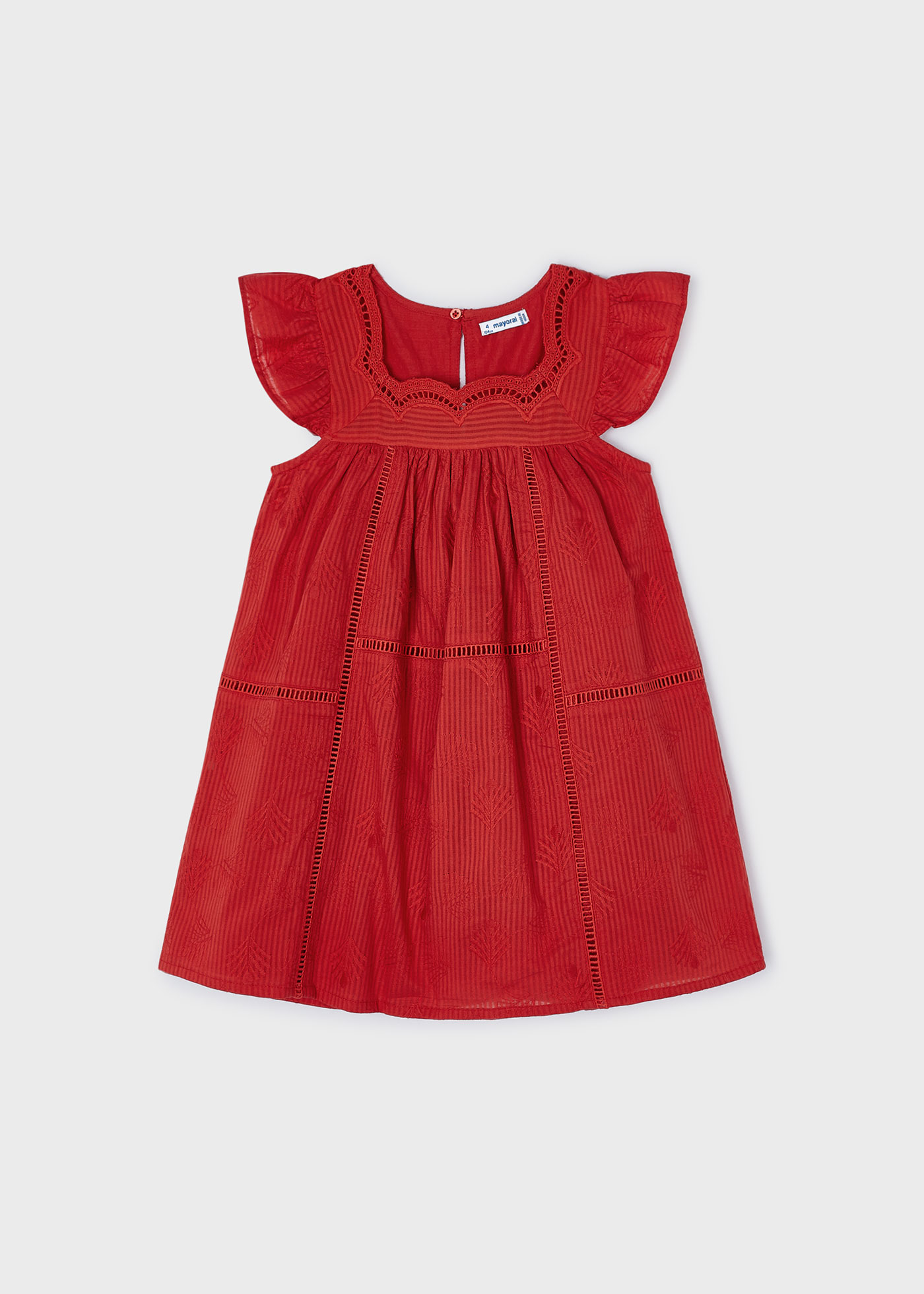 Robe brodée Better Cotton fille | Mayoral