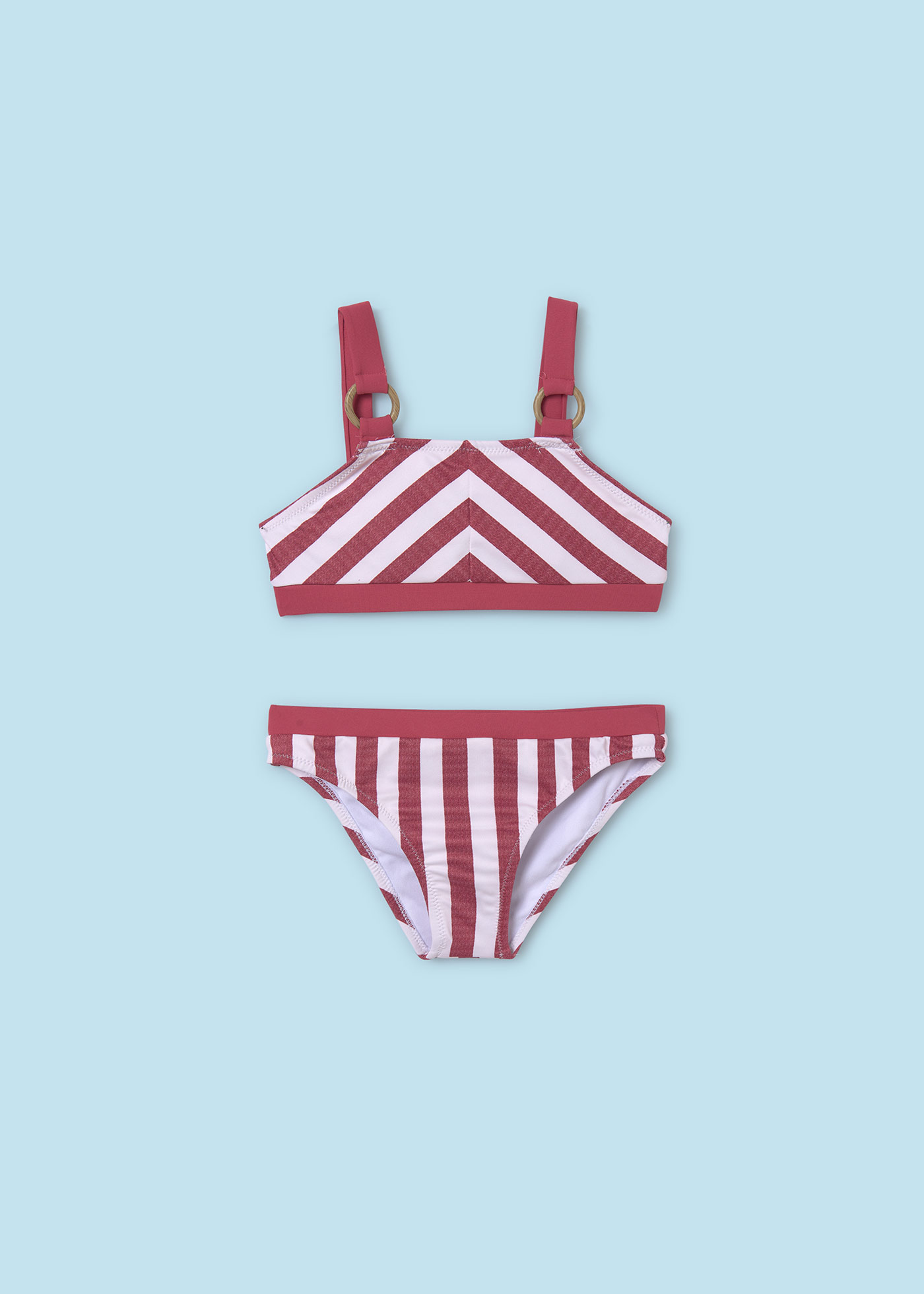 Girls Striped Bikini Set Makeup Mayoral
