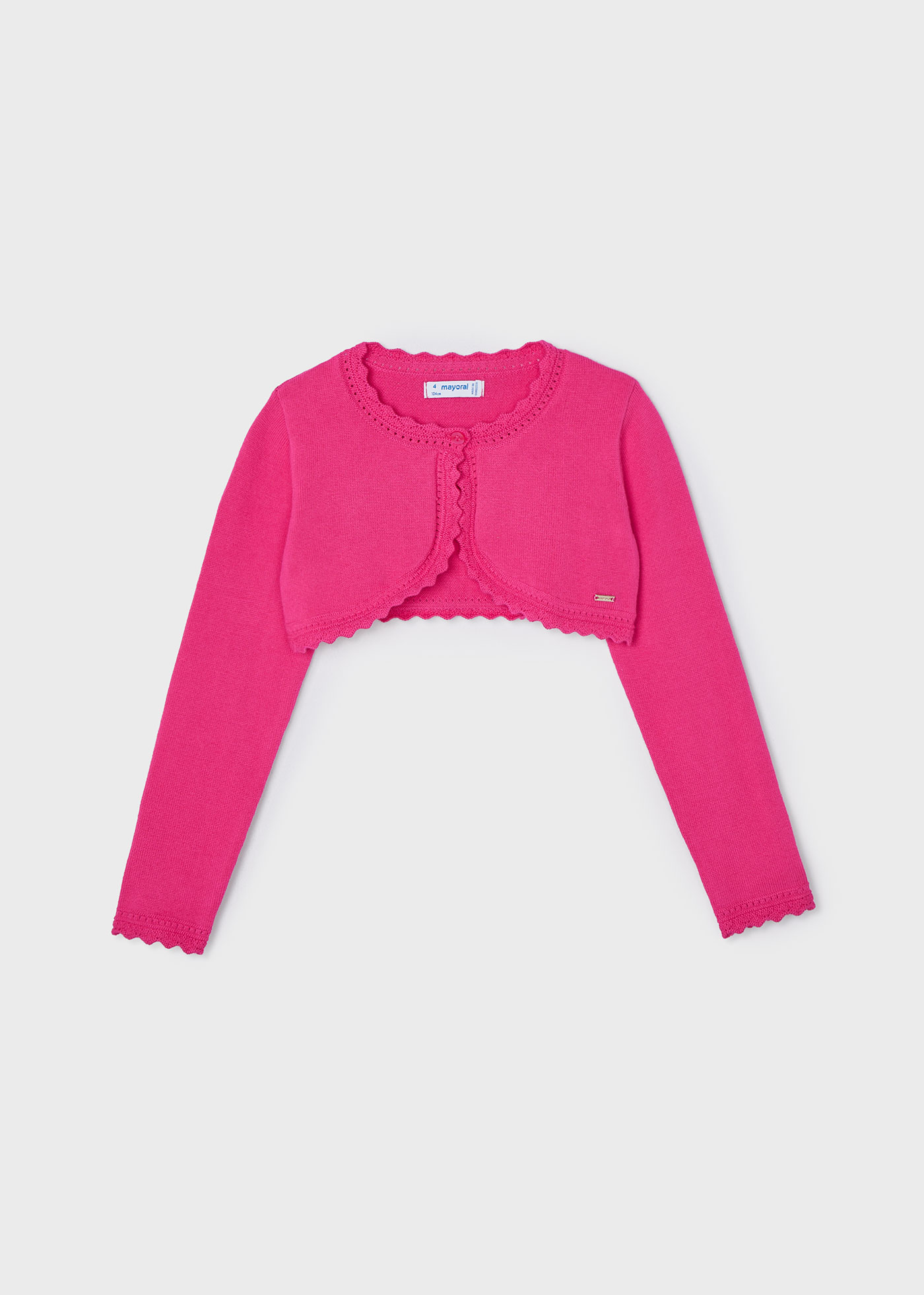 Rebeca bolero Better Cotton niña Fucsia | Mayoral