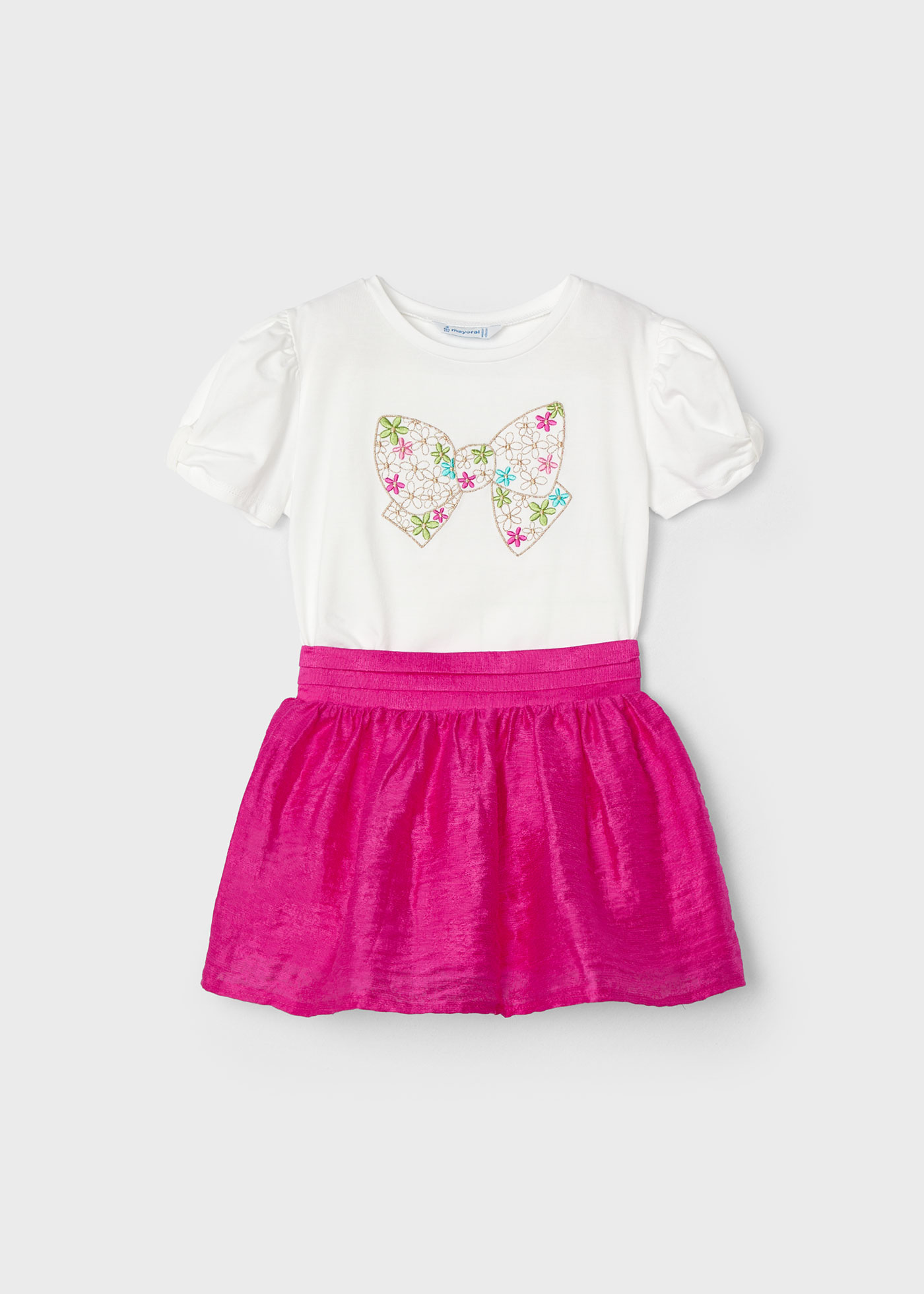 Girls 2-piece set skirt Fuchsia | Mayoral