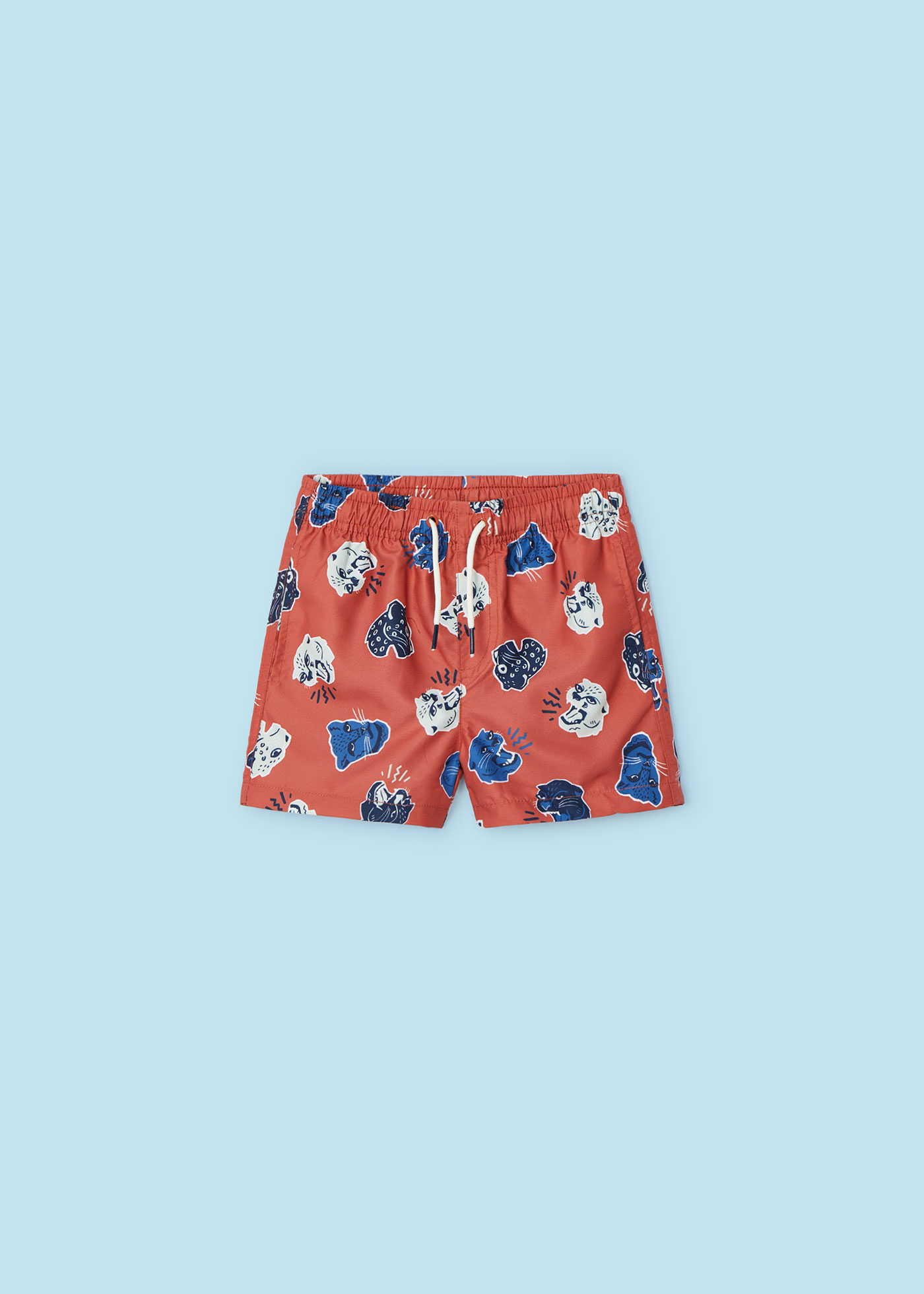 Boys swim trunks animals print recycled polyester Chilli | Mayoral