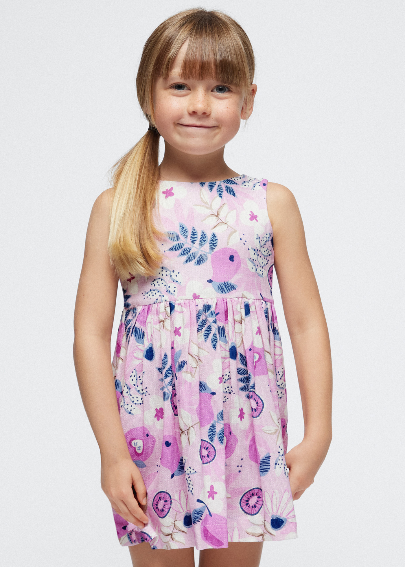 Girls printed dress Mauve | Mayoral