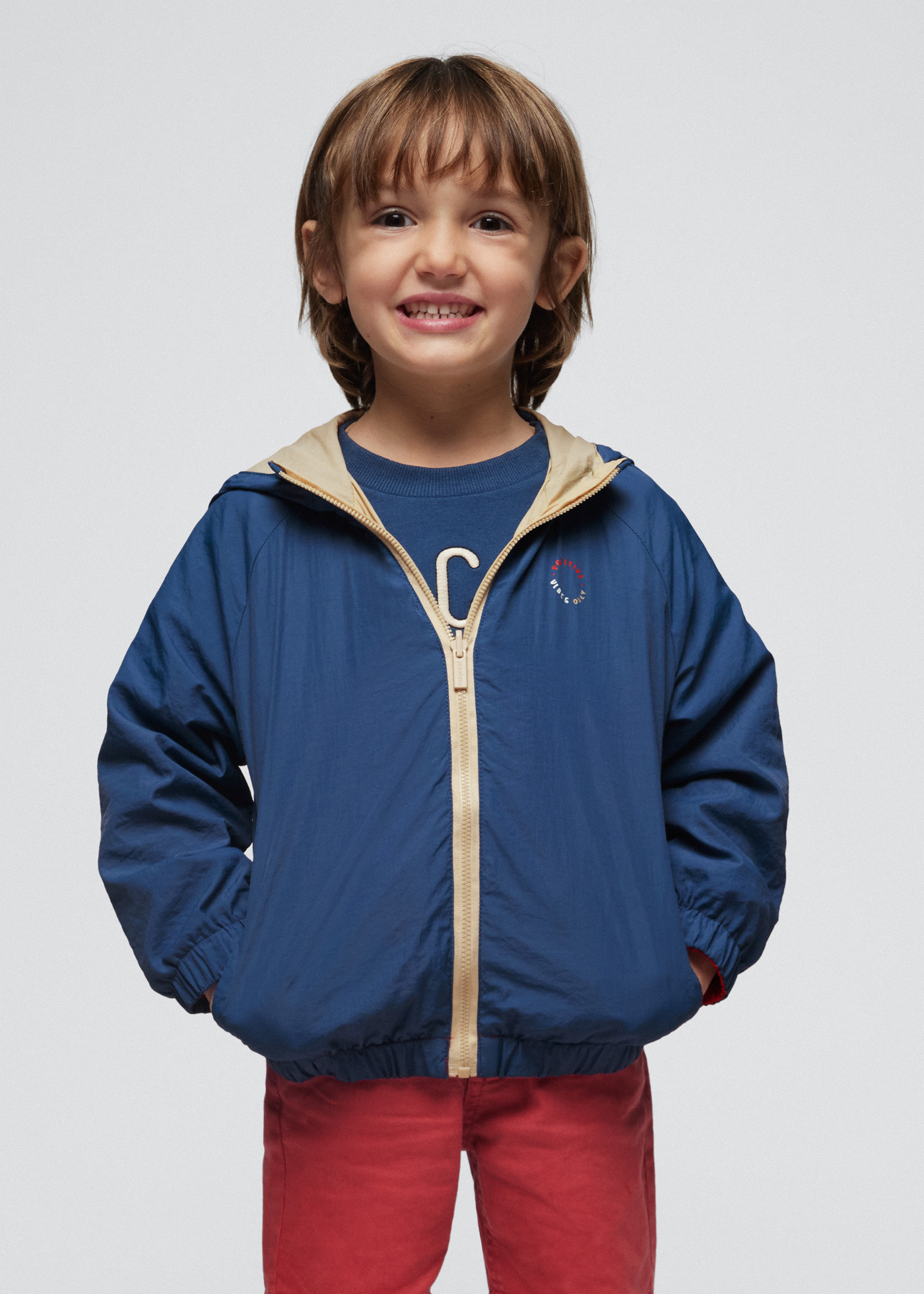 Boy Reversible Windbreaker Jacket Watermelon | Mayoral