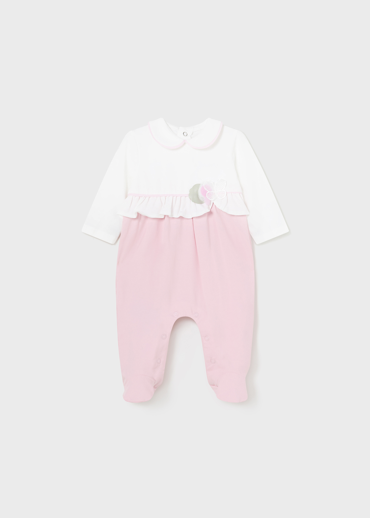 Newborn one-piece Better Cotton Baby pink | Mayoral
