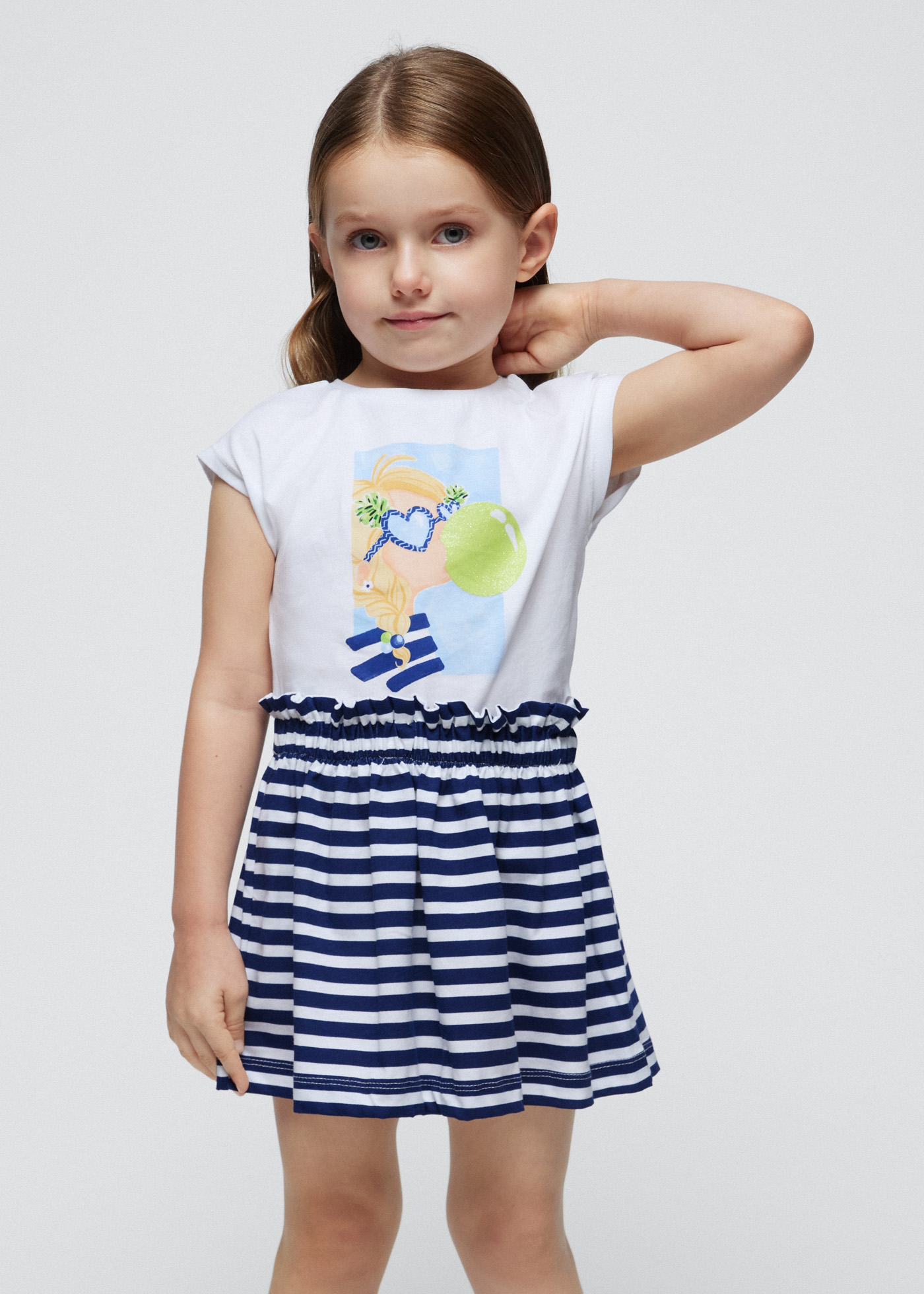 Girls 2-piece set Better Cotton Ink | Mayoral