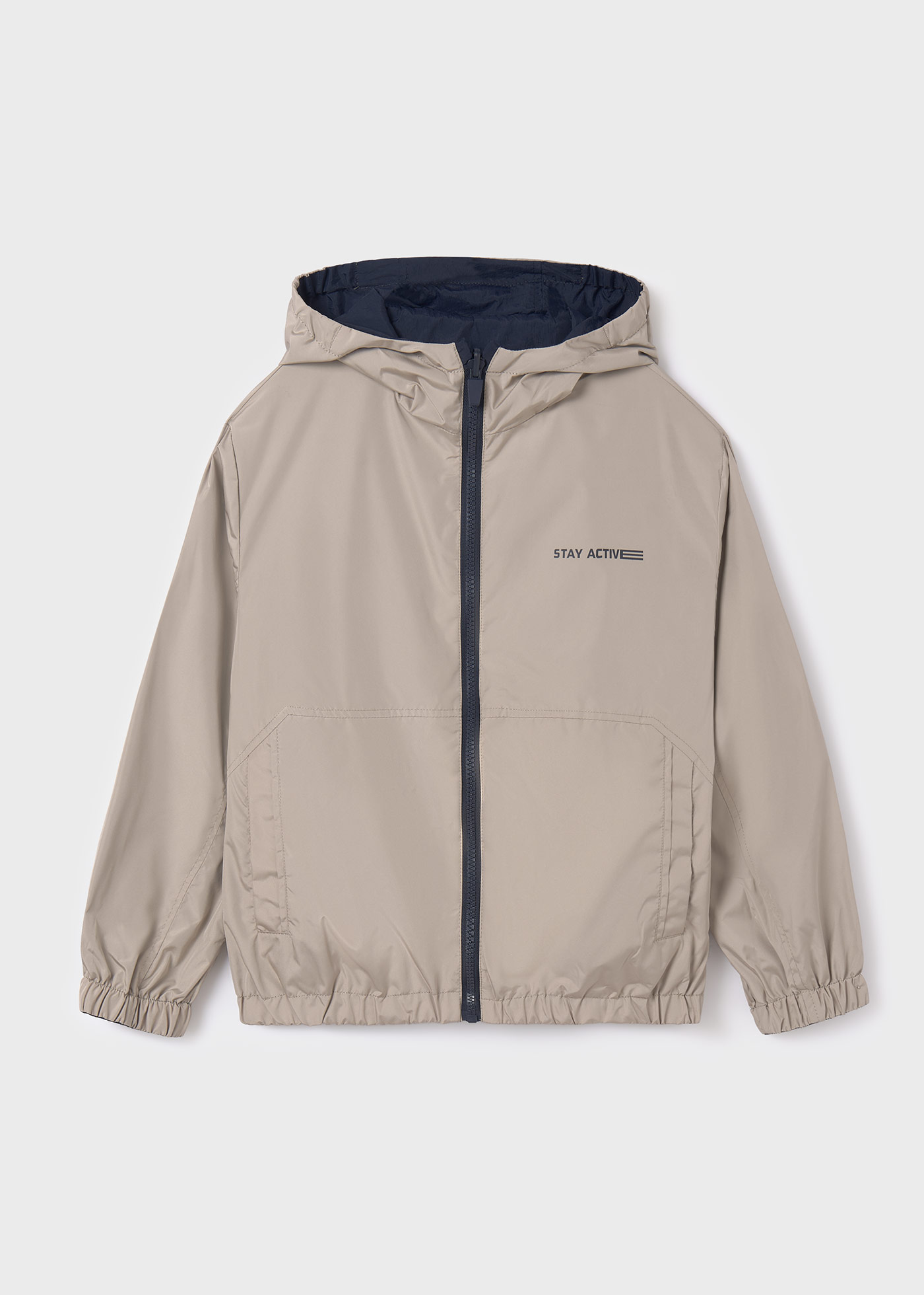 Boy Reversible Windbreaker Jacket Navy blue | Mayoral