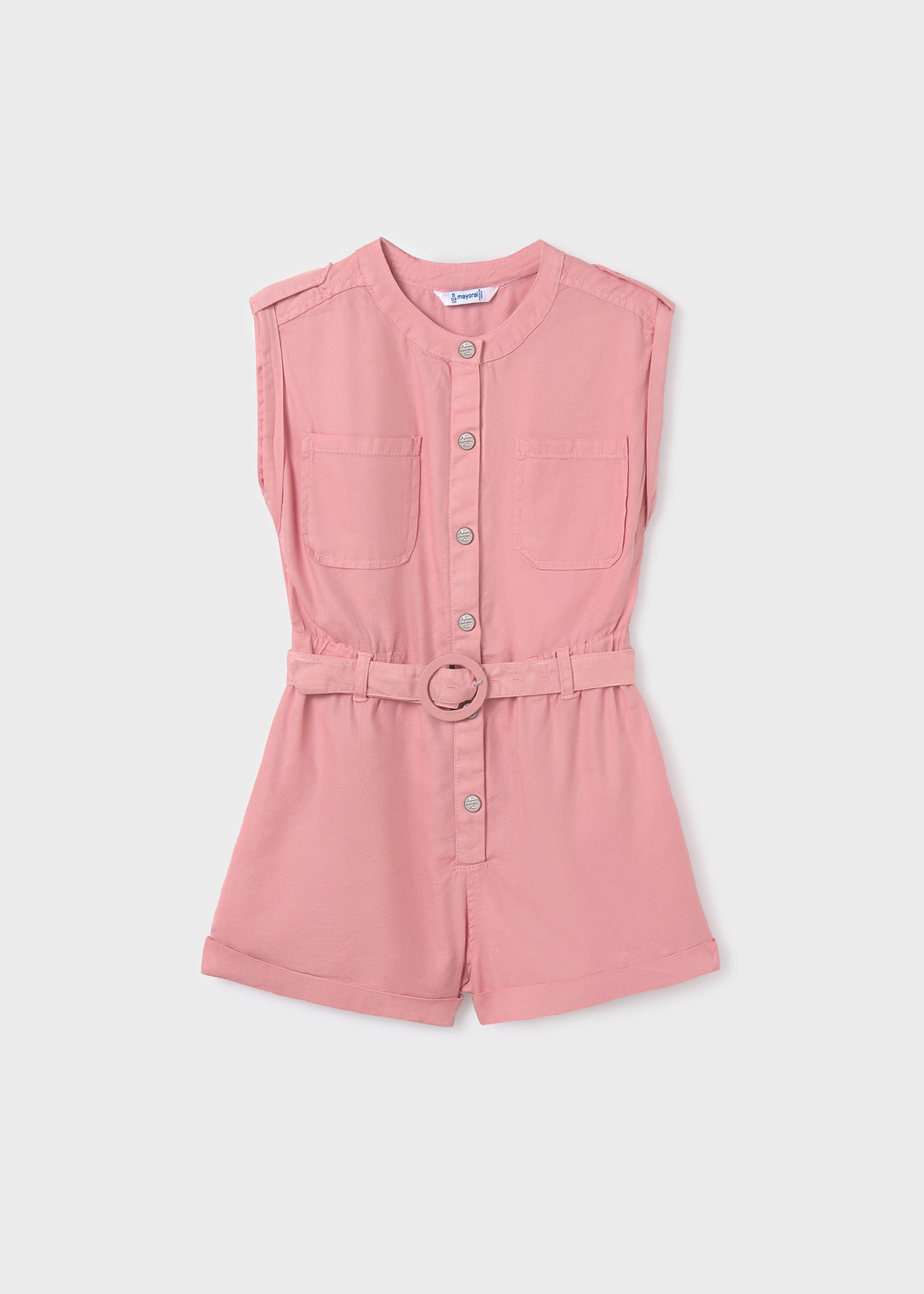 Girls belted romper | Mayoral