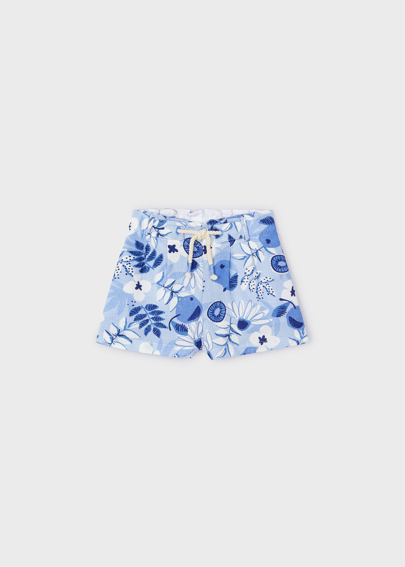 Girls printed shorts Indigo | Mayoral