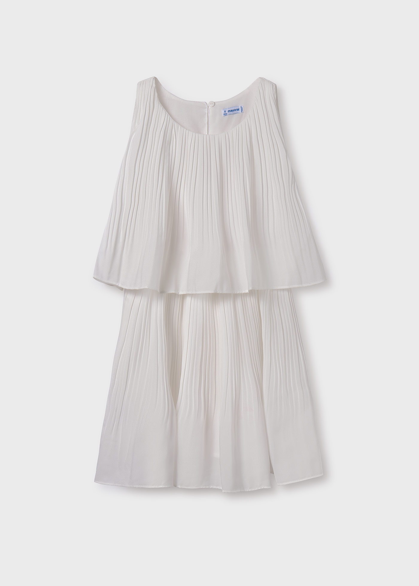 Girls pleated dress Off white | Mayoral