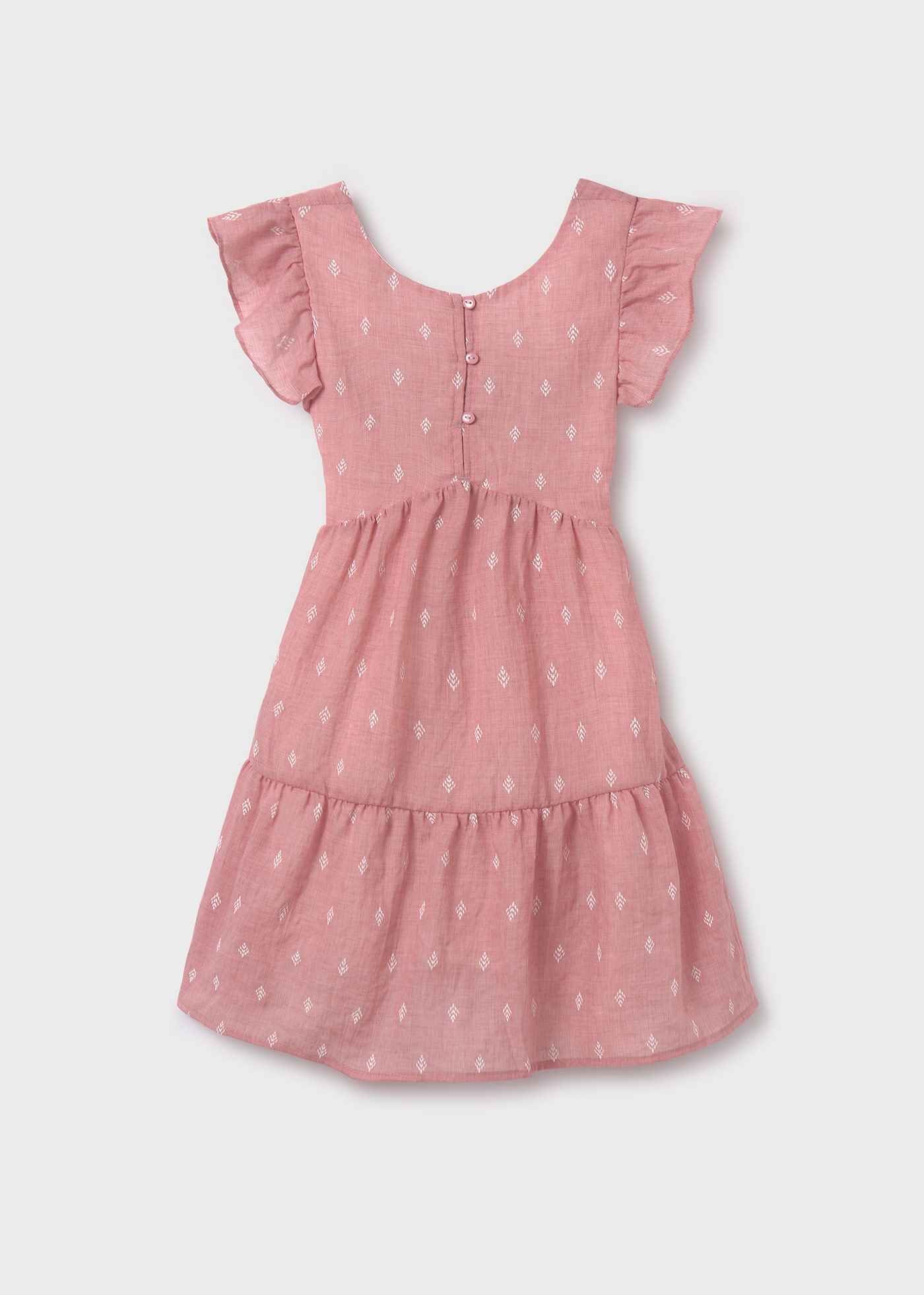 Girls printed dress back detail | Mayoral