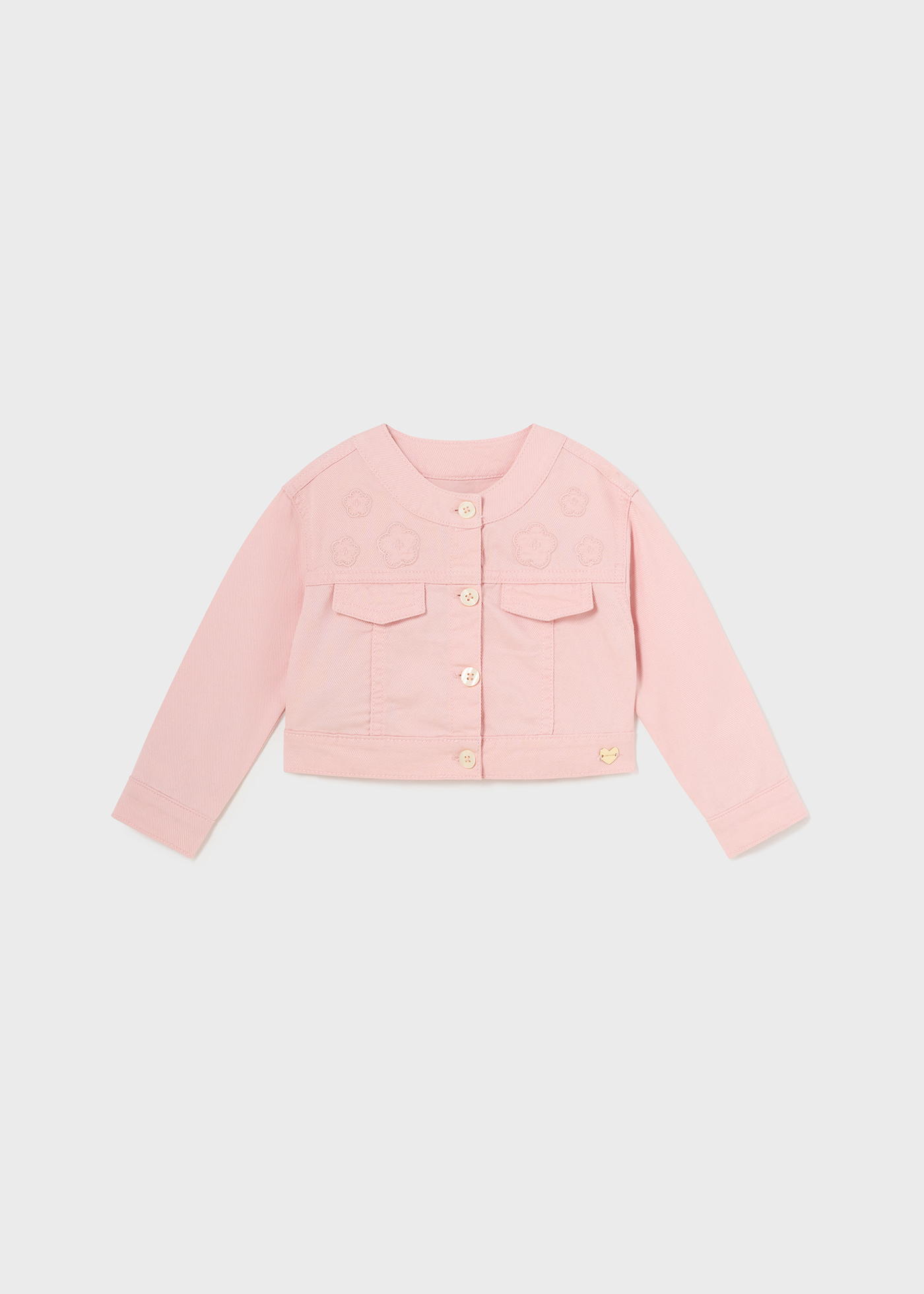 Geaca flori bebe Roz pastel | Mayoral
