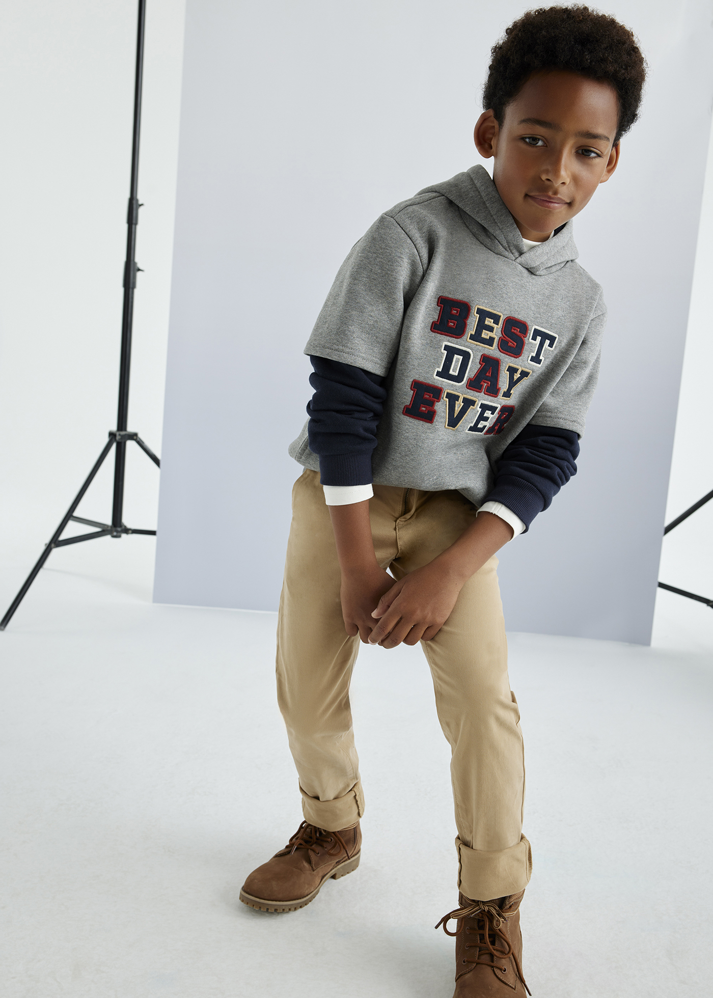 Boy Basic Chinos Almond | Mayoral