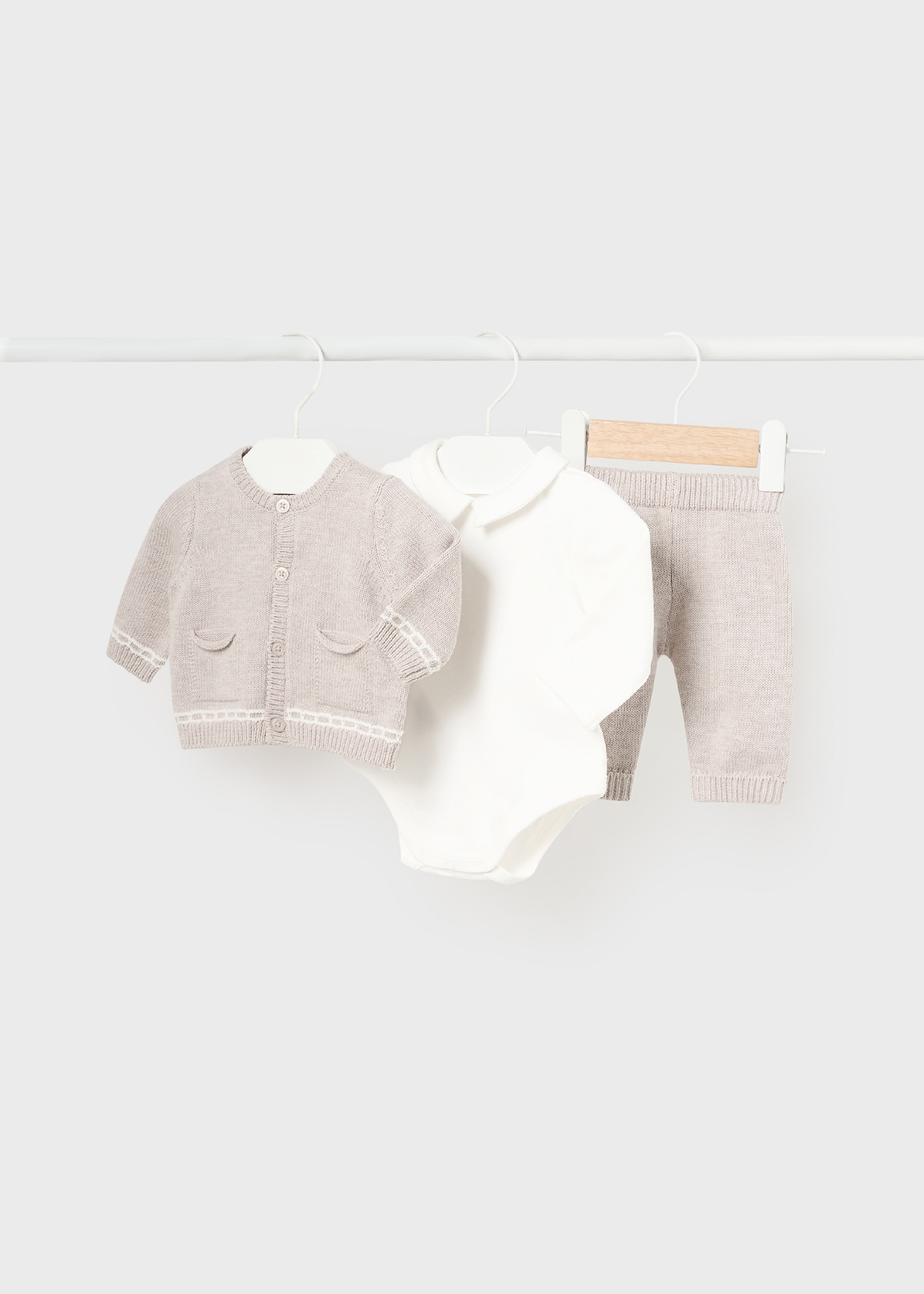 Set 3 piese tricot nou-nascut Maro nuca | Mayoral