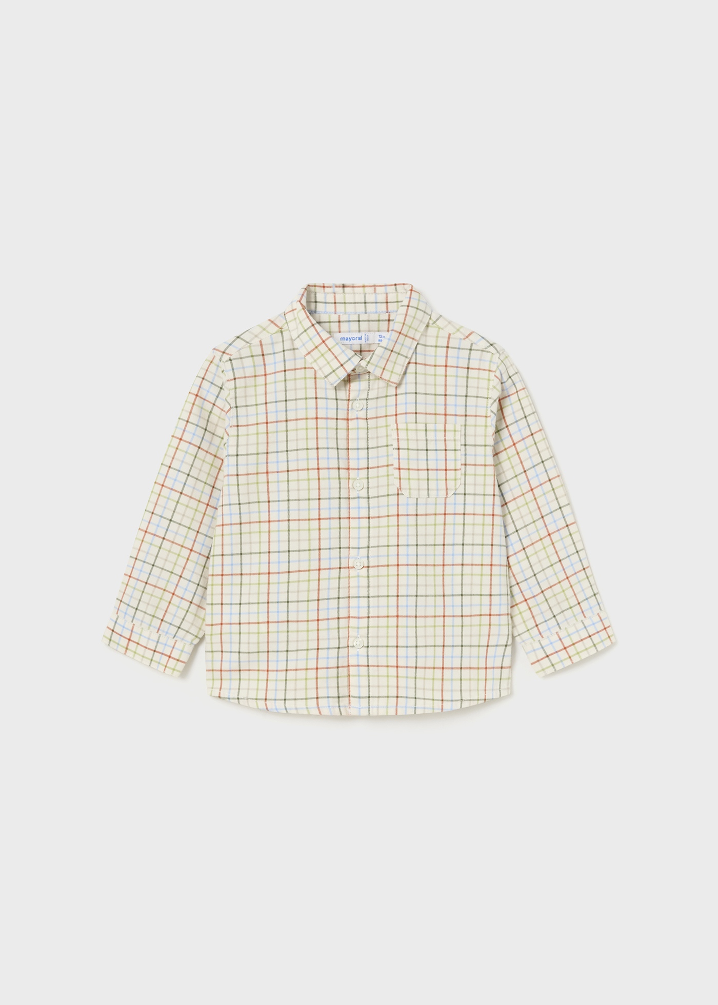Baby Check Shirt Forest | Mayoral