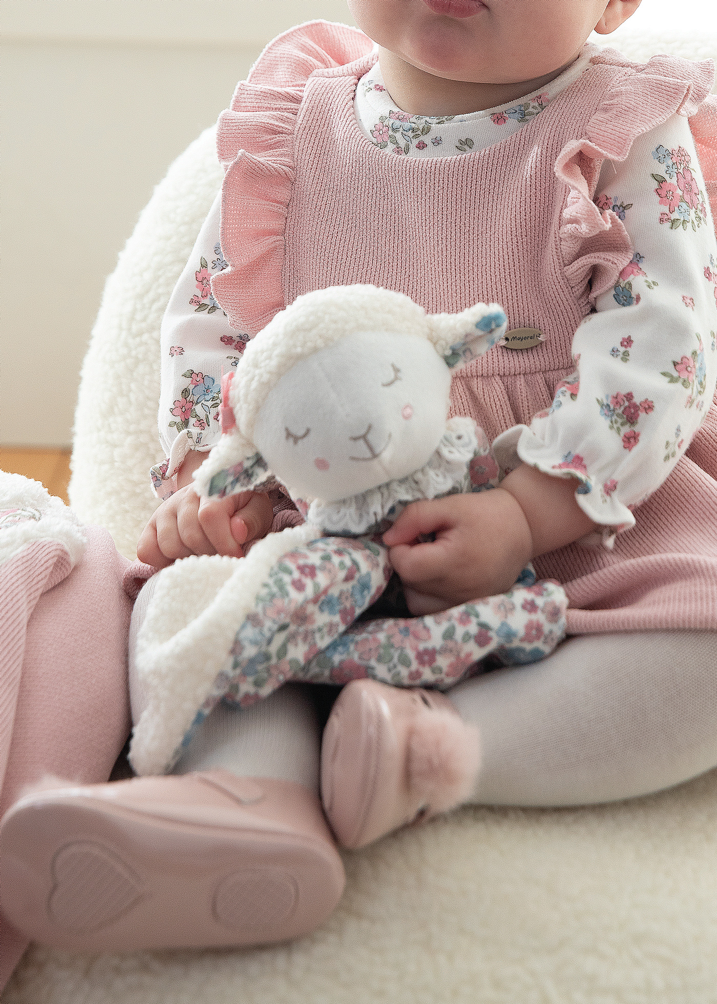 Baby Animal Comforter Baby pink | Mayoral