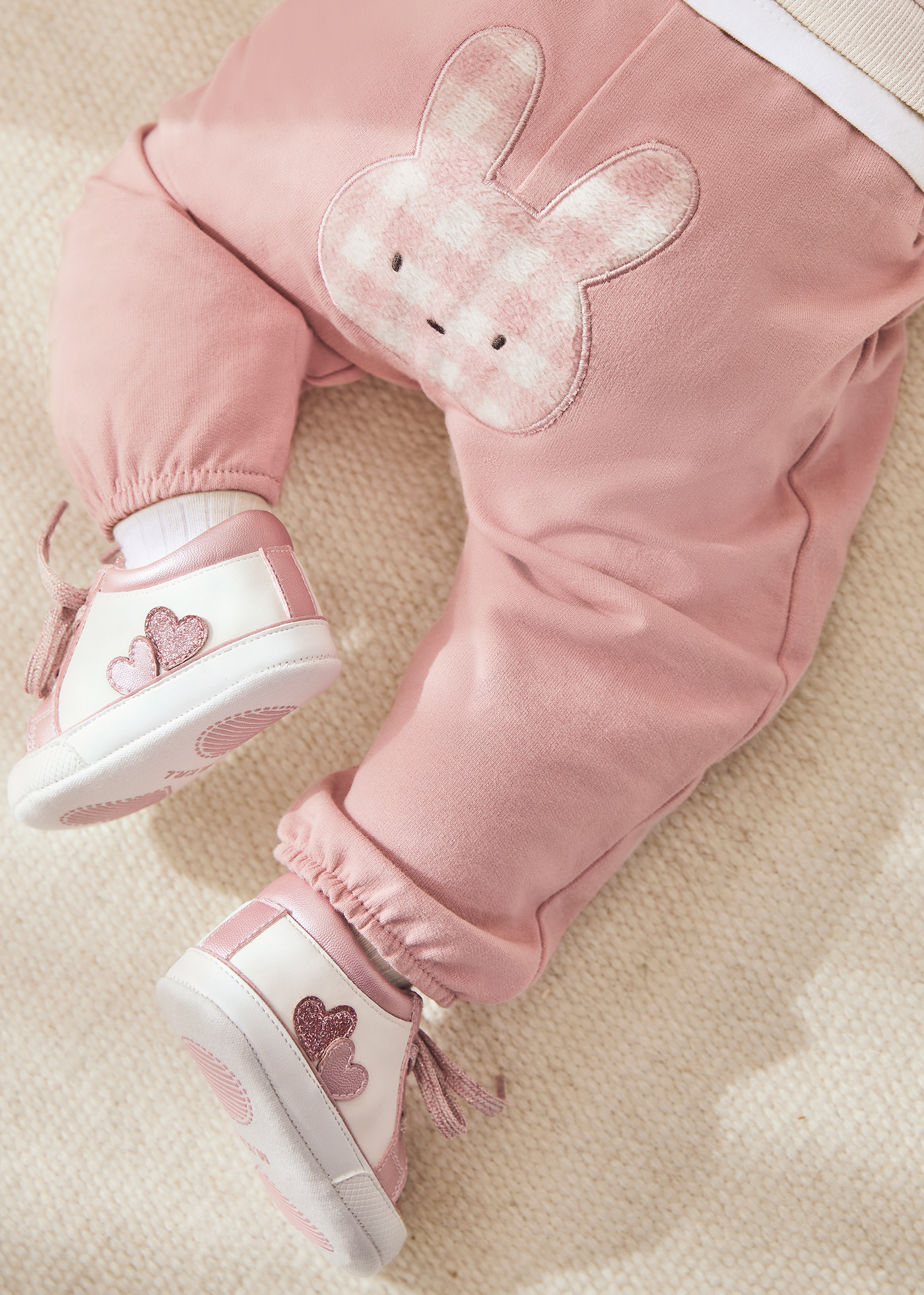 Newborn Girl Glitter Trainers Mid rose | Mayoral