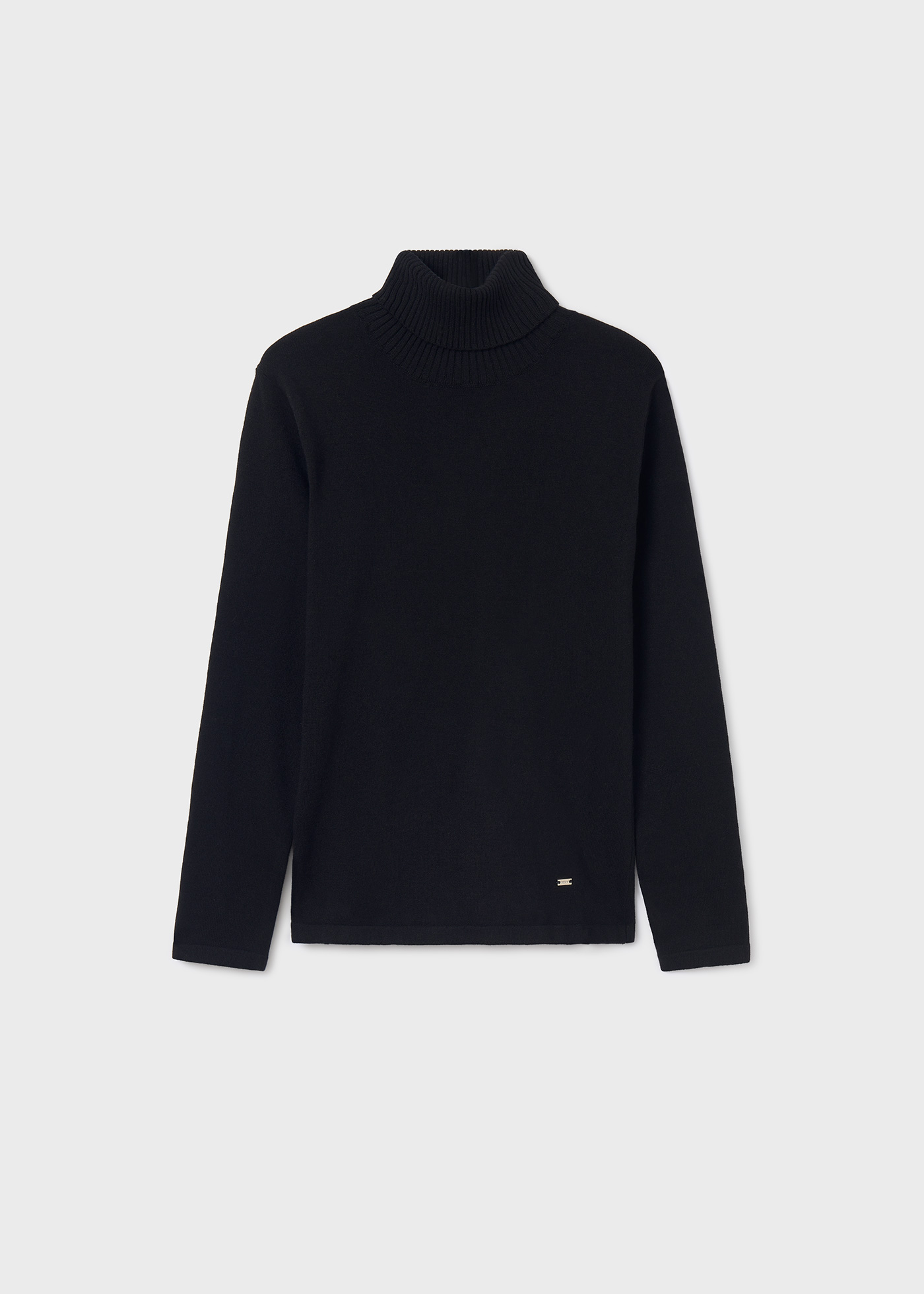 Basic turtleneck sweater girls Black | Mayoral