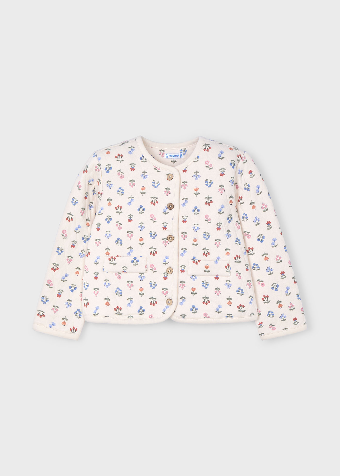 Girl Quilted Heart Jacket Ceramic | Mayoral