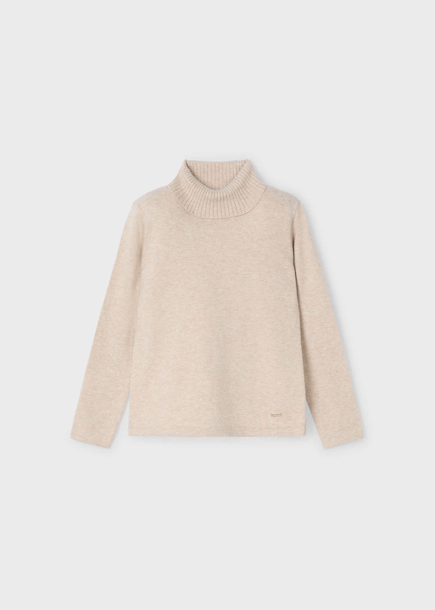 Girl Basic Turtleneck Jumper Sand | Mayoral