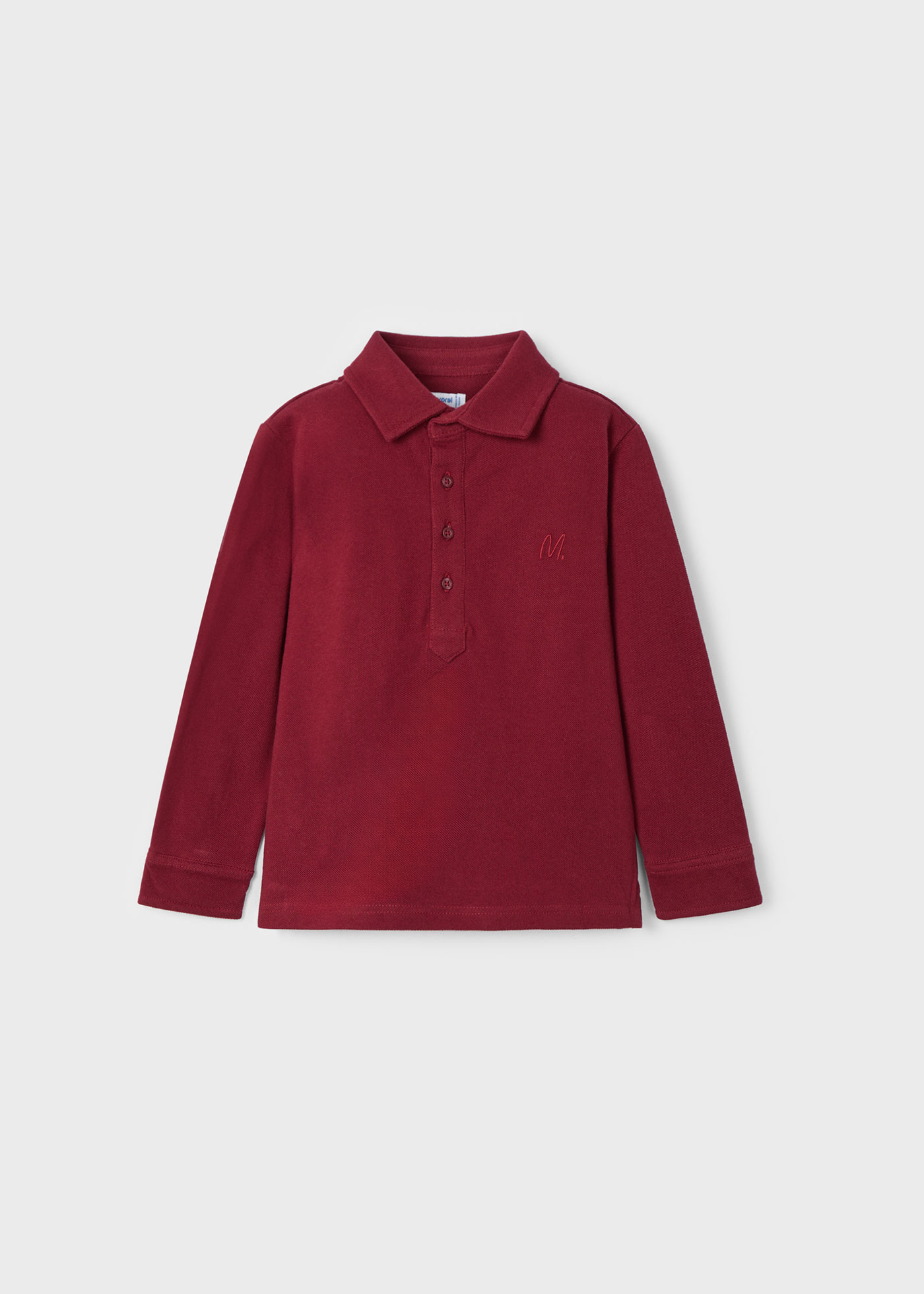 Boy Pique Polo Shirt Wine | Mayoral