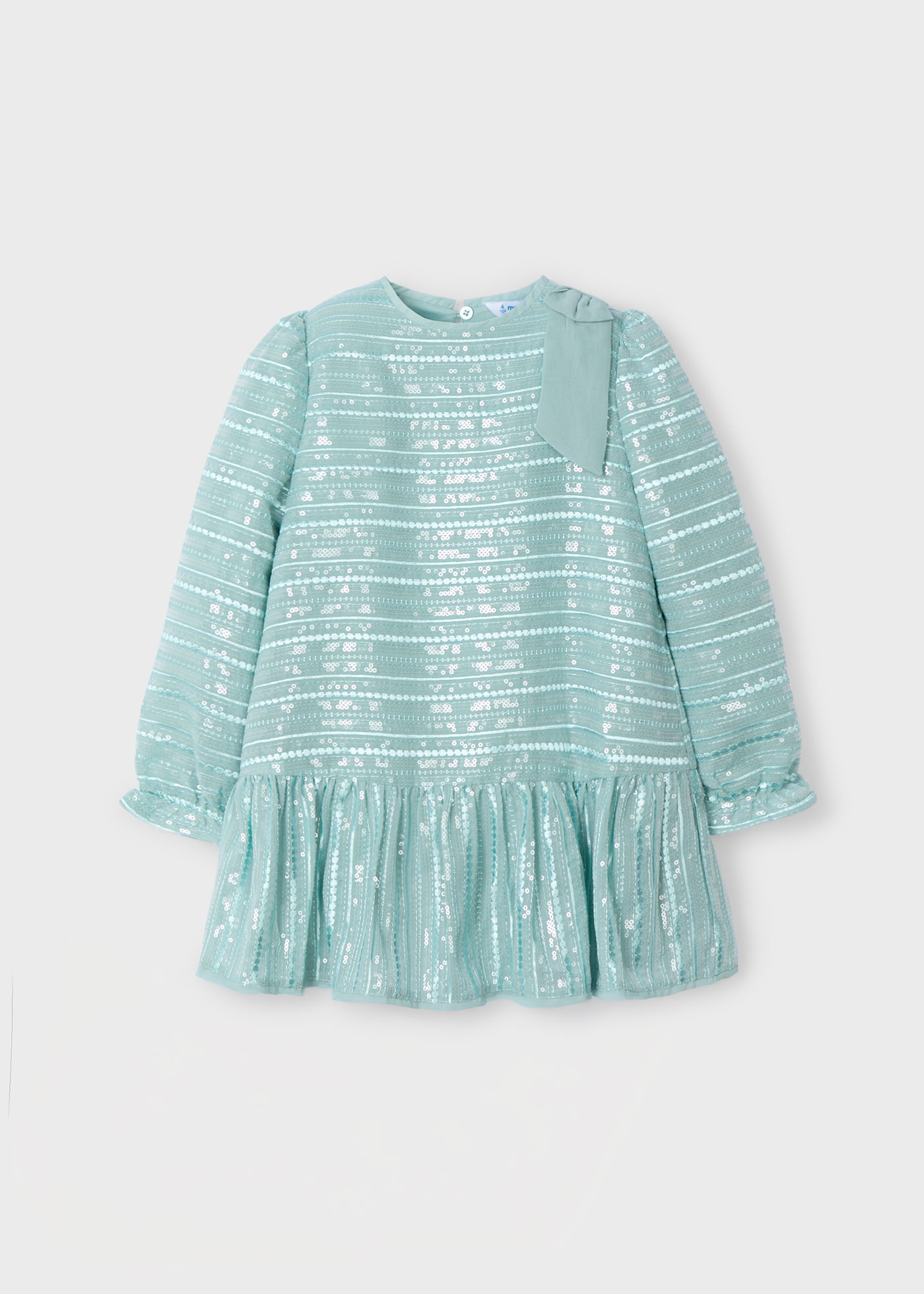 Girl Chiffon Dress Jade | Mayoral