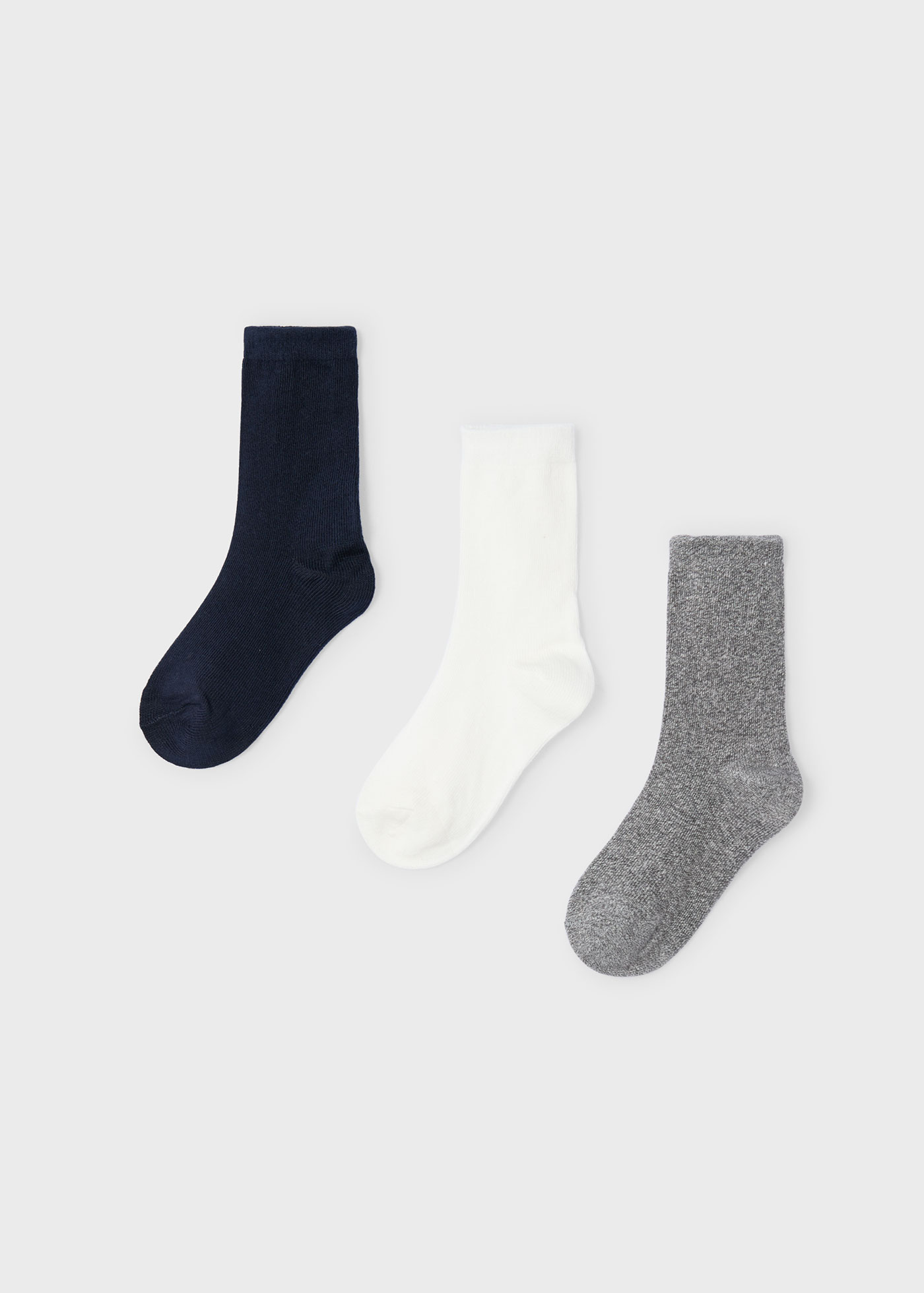Boy Set of 3 Socks Navy blue | Mayoral