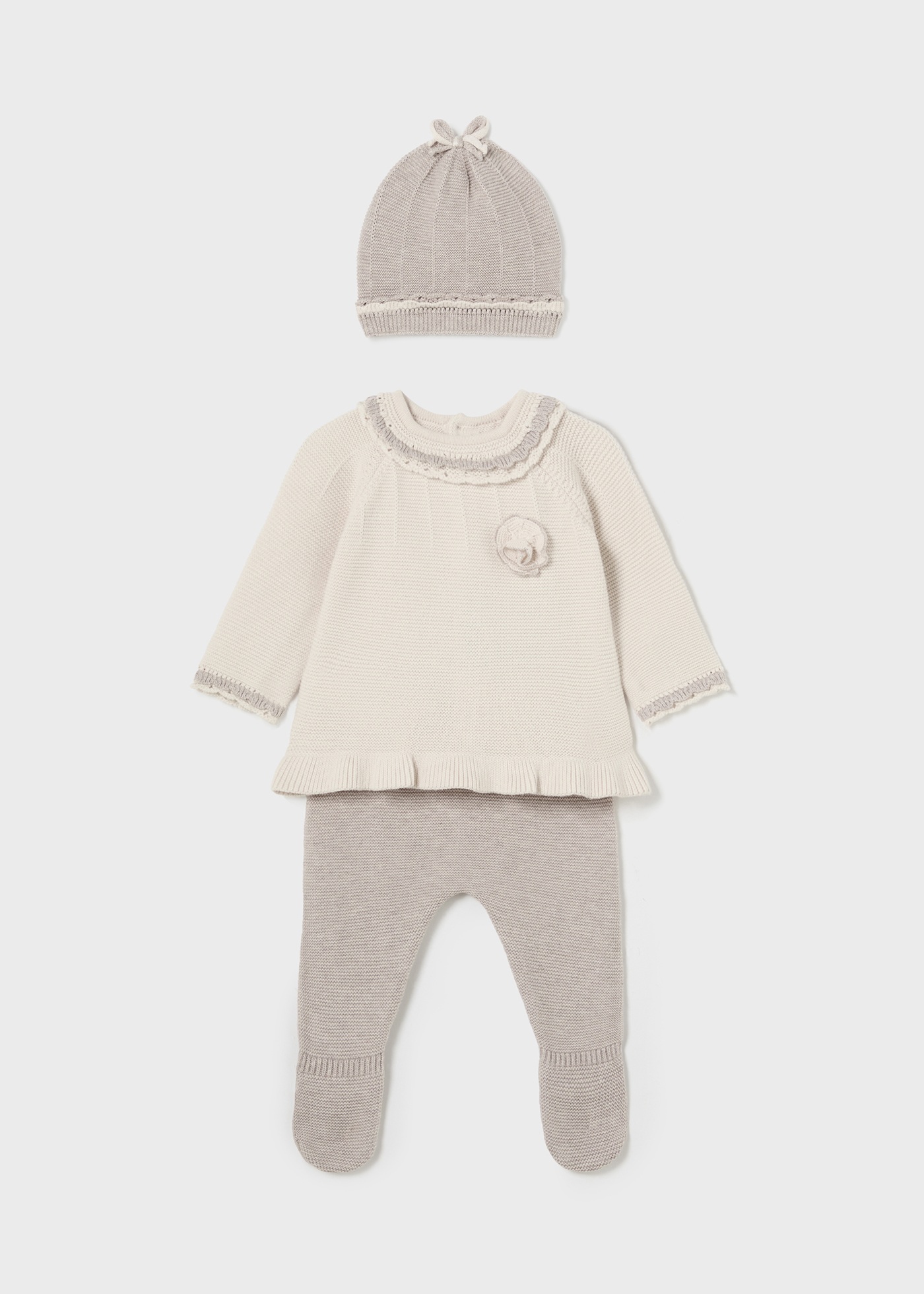 Set 3 piese tricot nou-nascut Maro nuca | Mayoral
