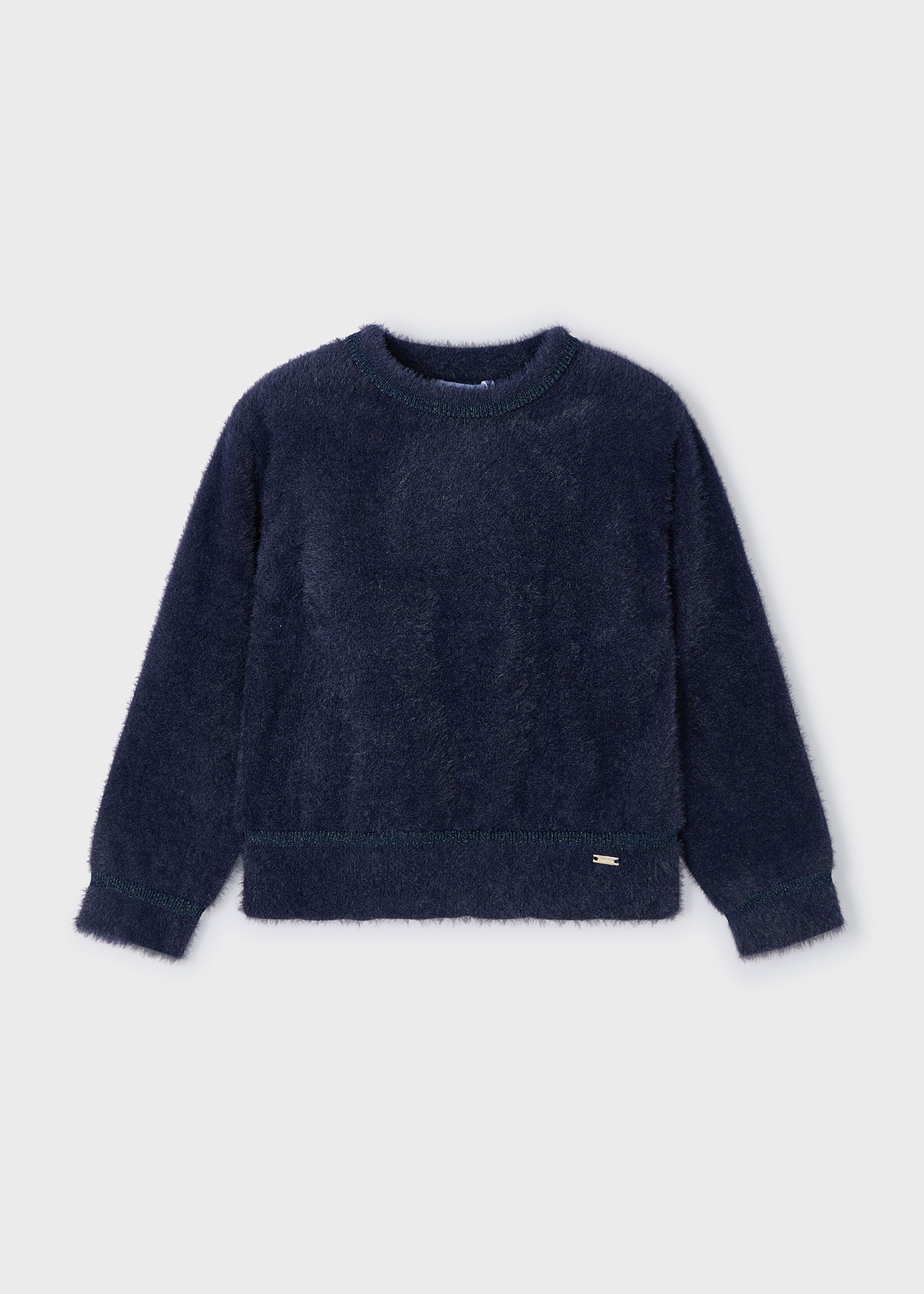Girl Fur Sweater Navy blue | Mayoral
