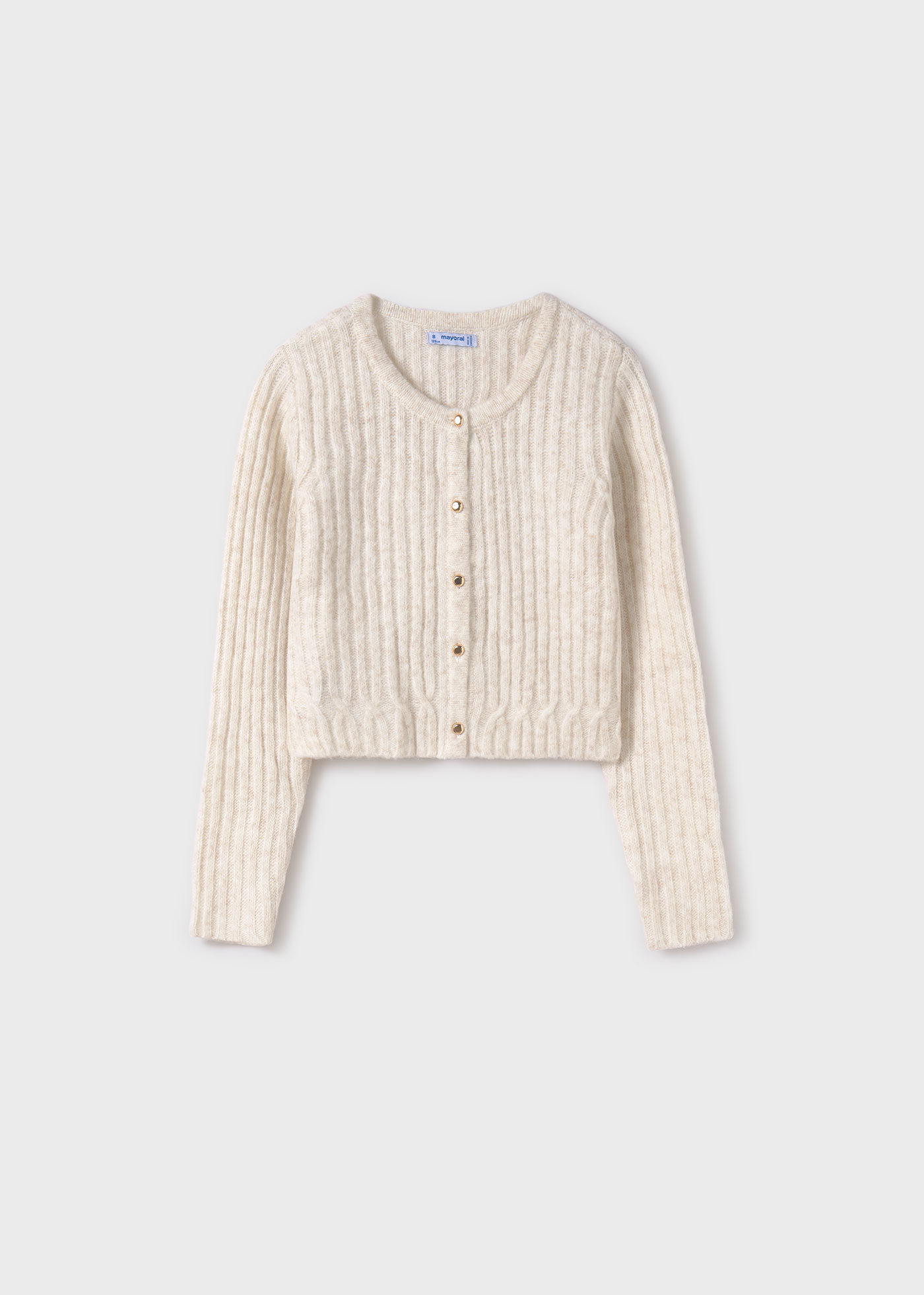 Cardigan tricot fata Milk vigoré | Mayoral