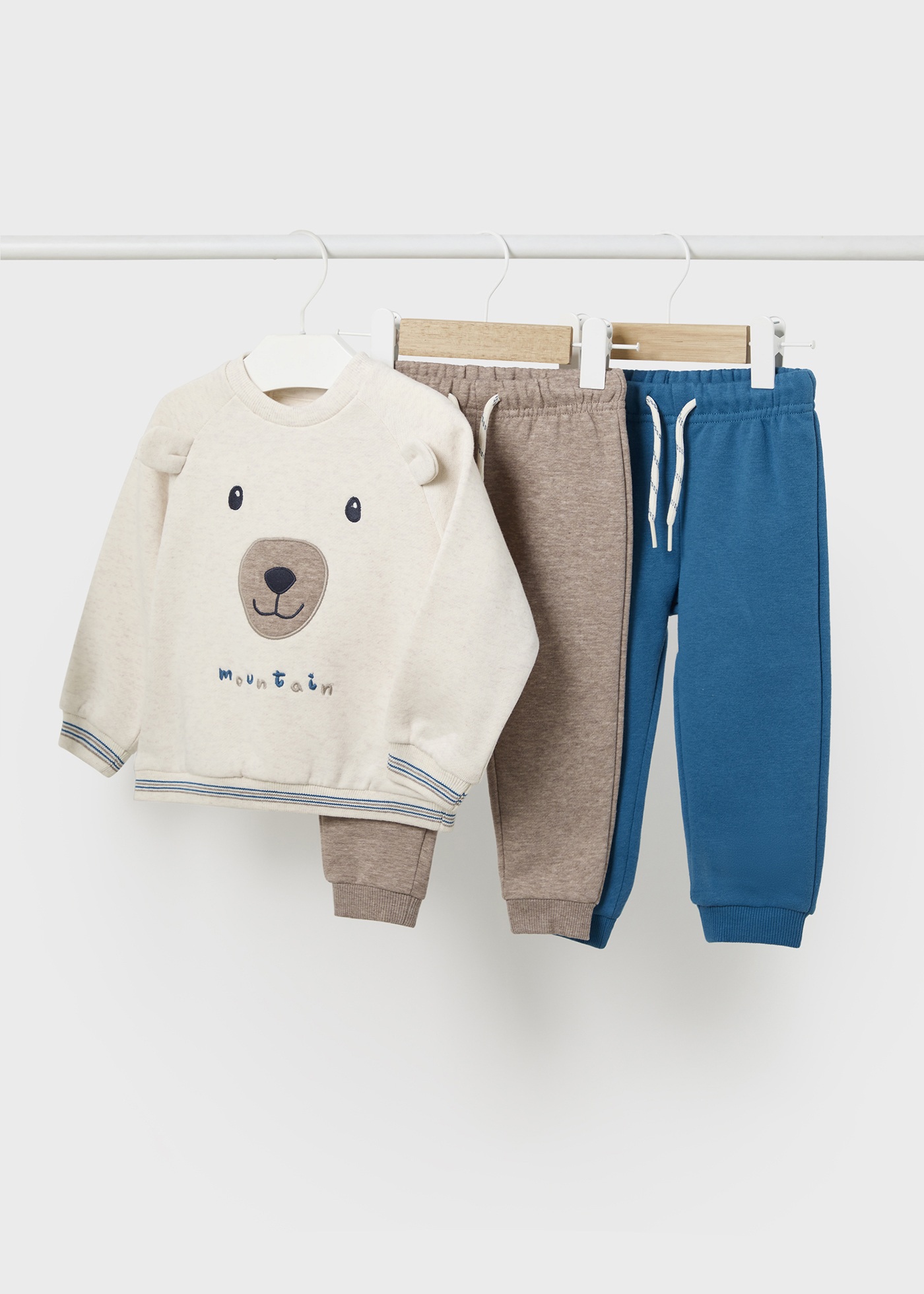 Tuta 2 pantaloni orsetto neonato Latte vigoré | Mayoral