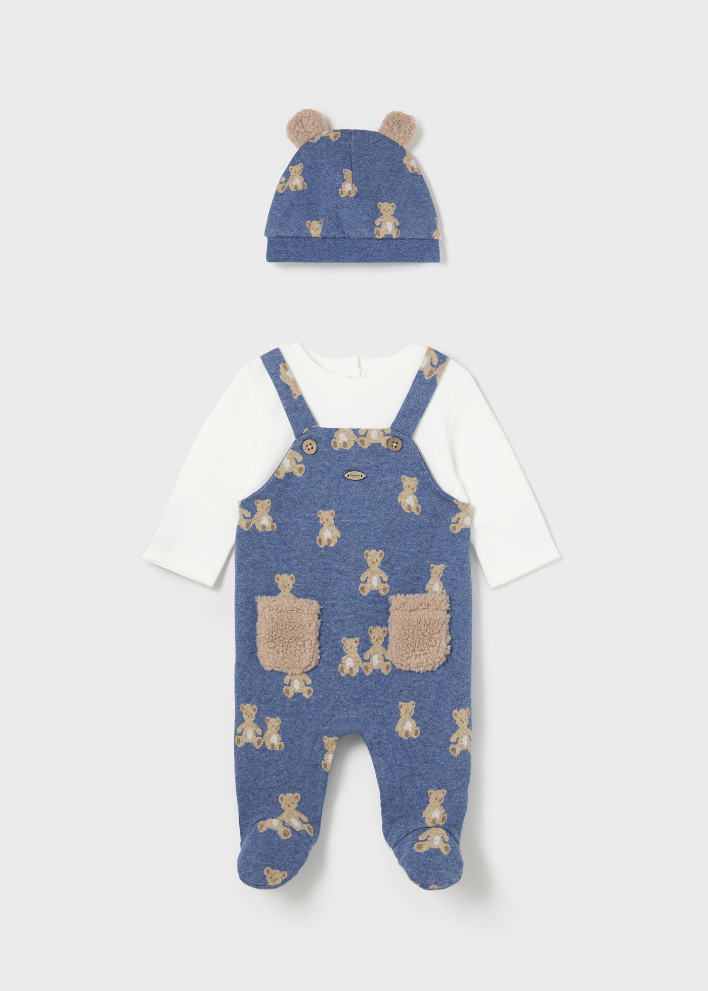 Newborn One-Piece and Hat with Ears Ocean vigoré | Mayoral