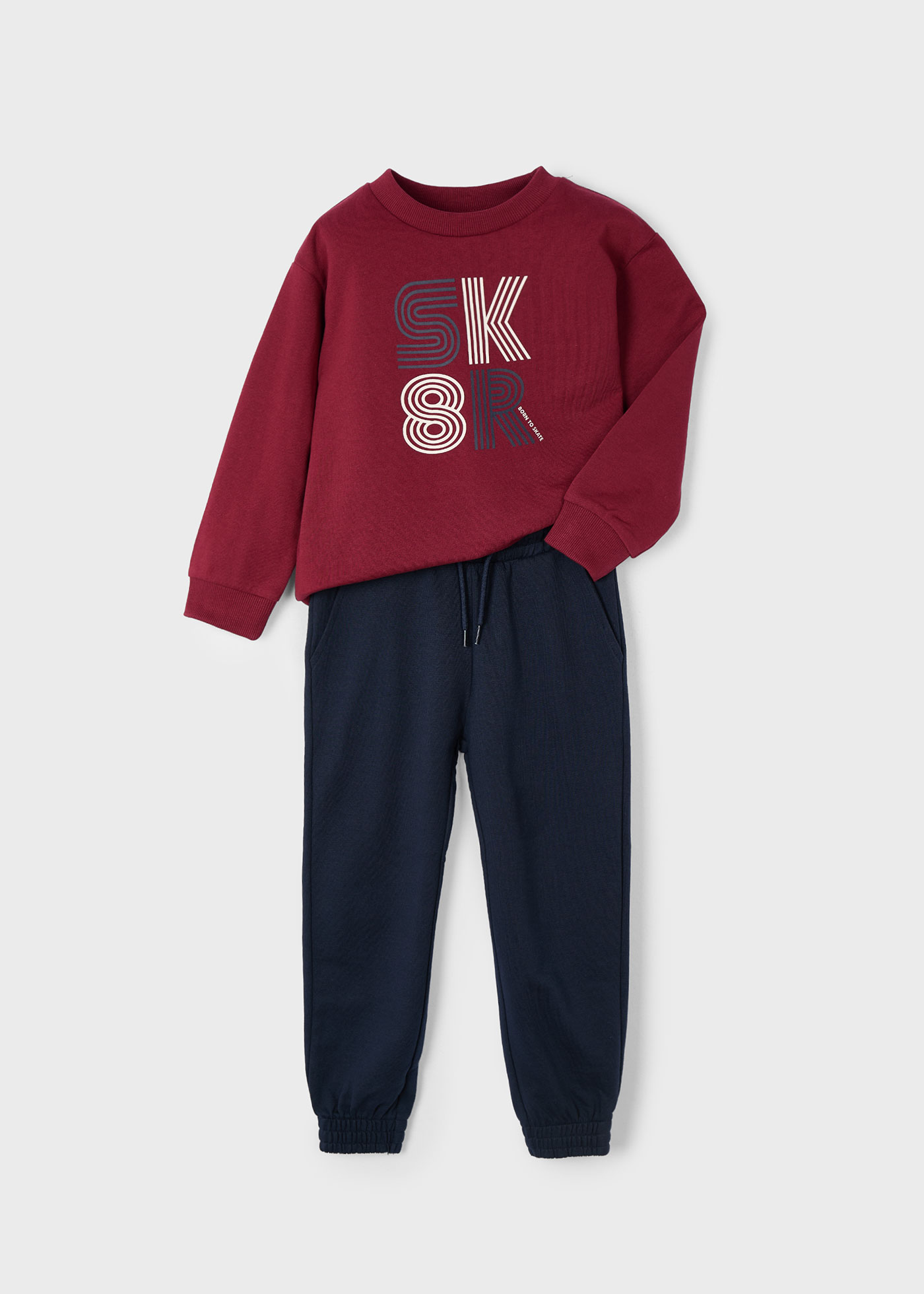 Boy 2 Piece Tracksuit Wine | Mayoral