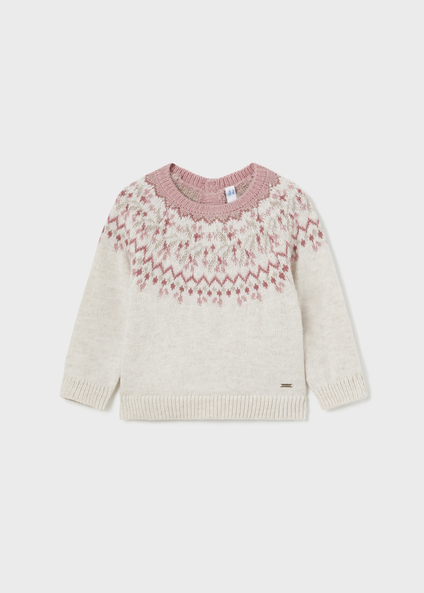 Baby Jacquard Jumper Milk-Petal | Mayoral