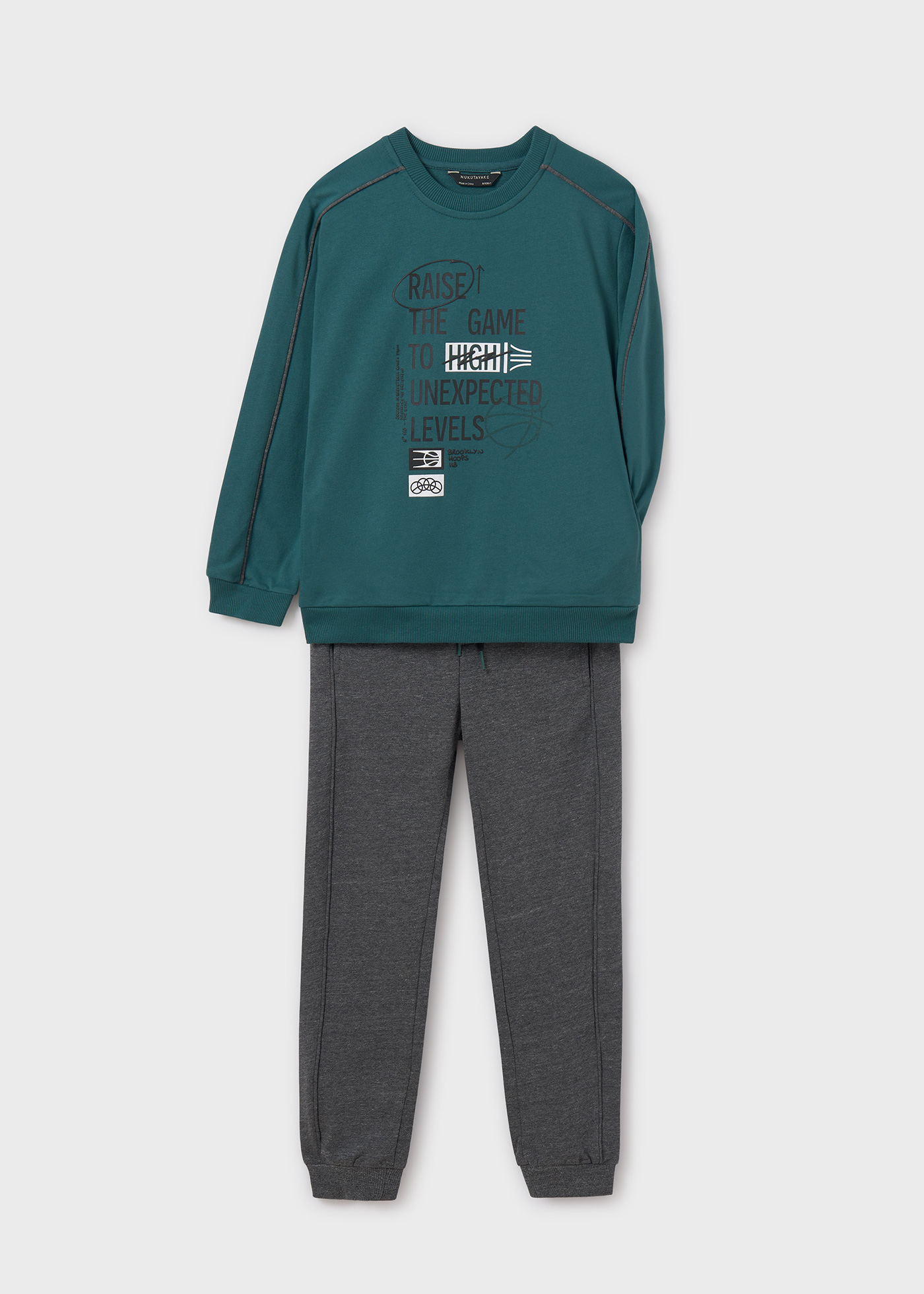 Boy 2 Piece Text Tracksuit Evergreen | Mayoral