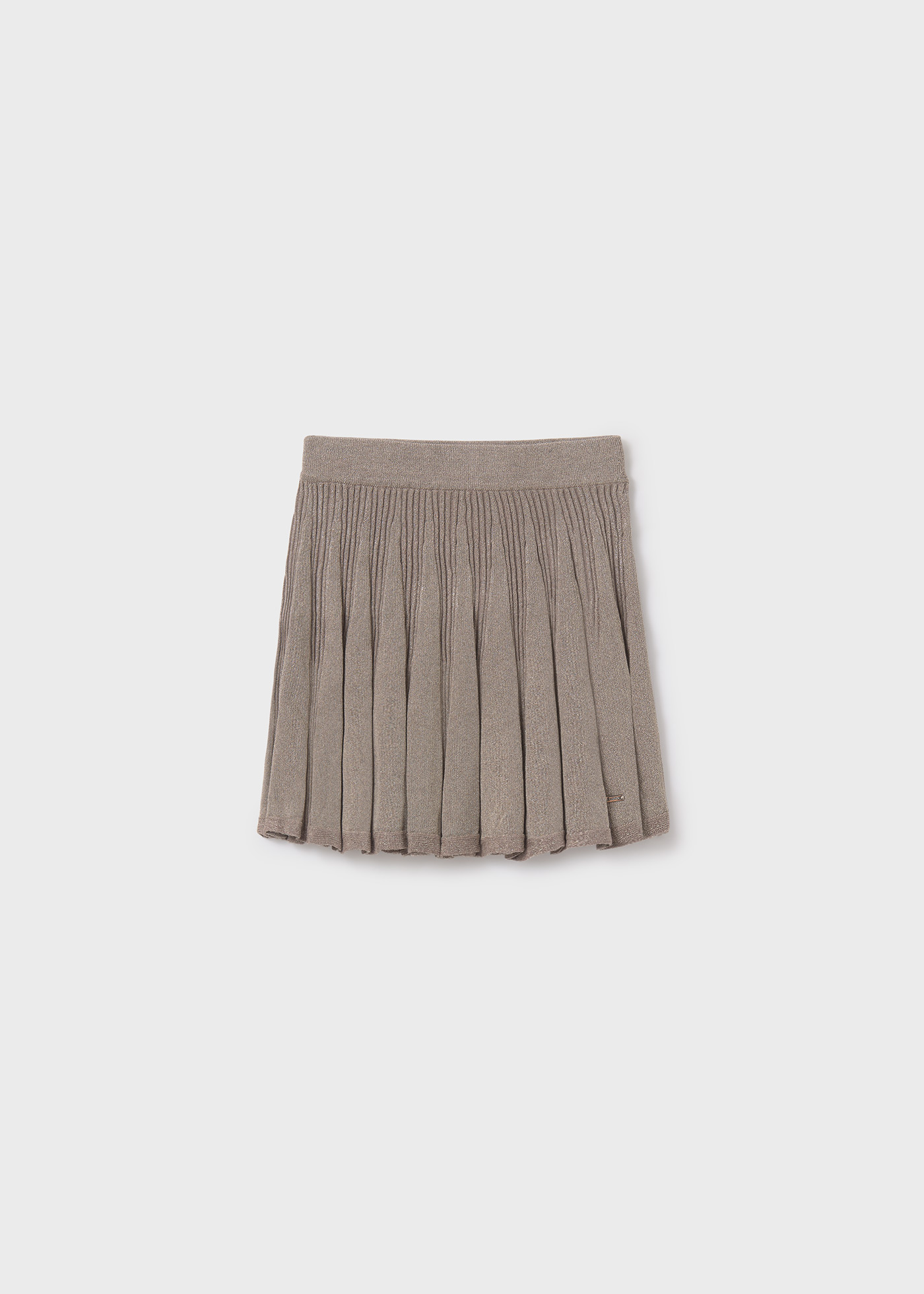 Fusta pliuri tricot fata Taupe | Mayoral