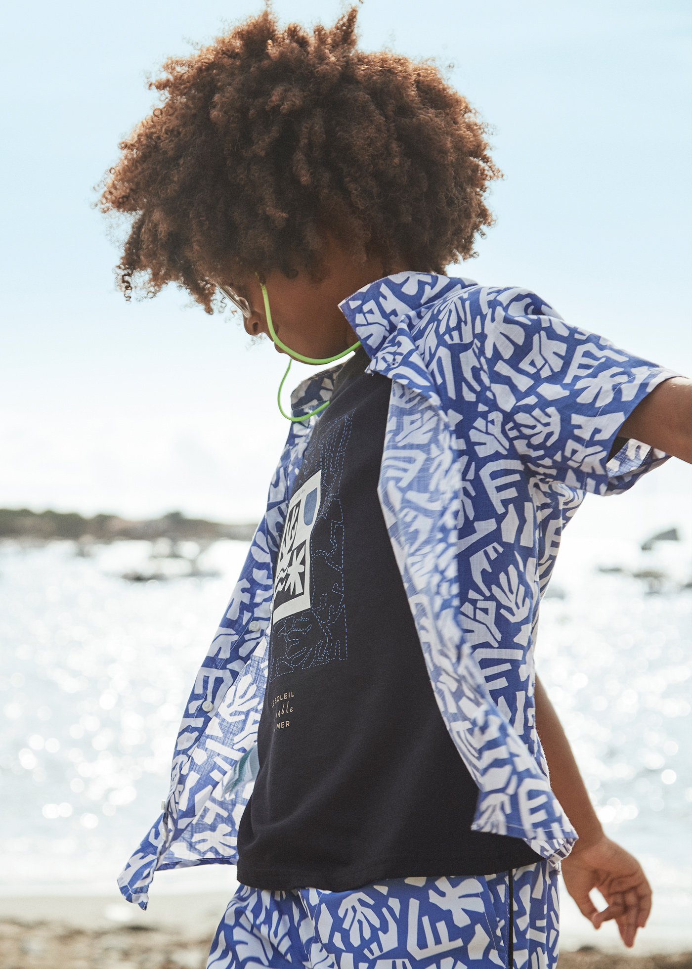 Boy Printed Shirt Azure | Mayoral