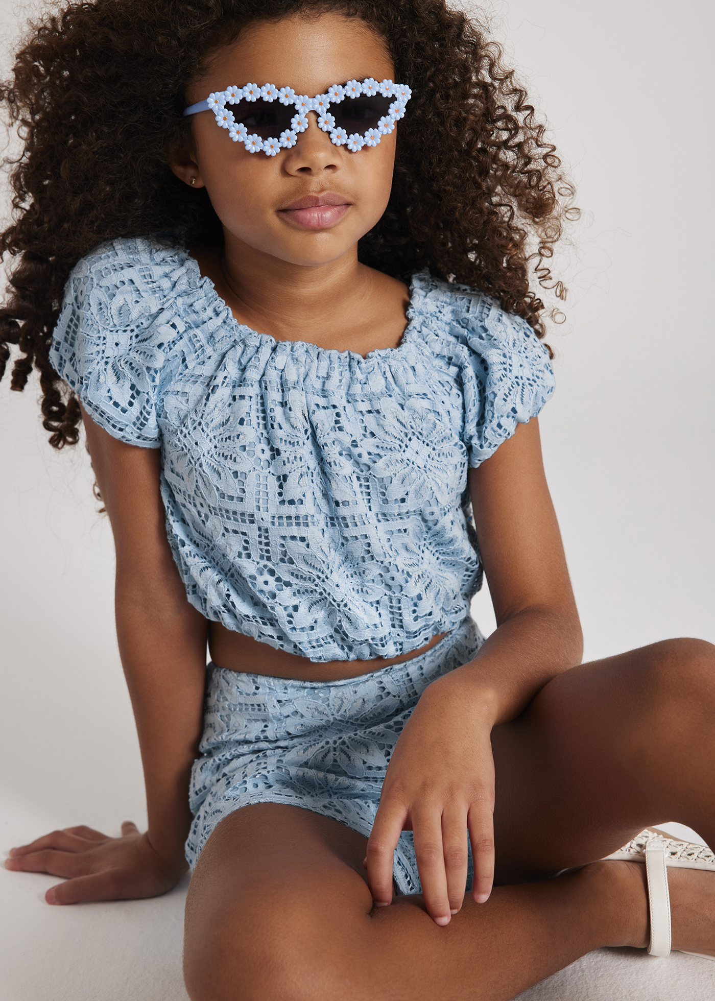 Girl Lace Top Lake | Mayoral