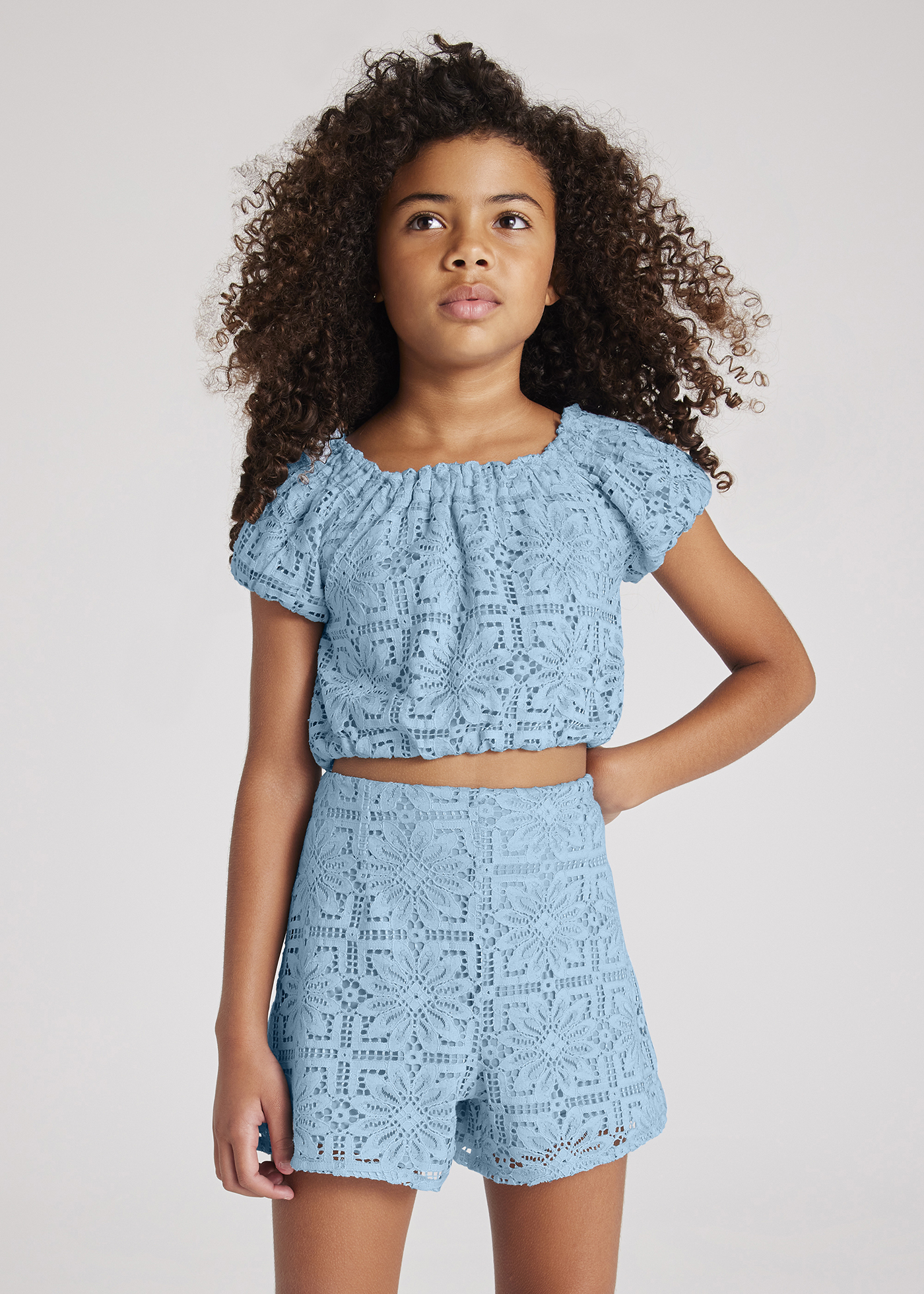Girl Lace Shorts Lake | Mayoral