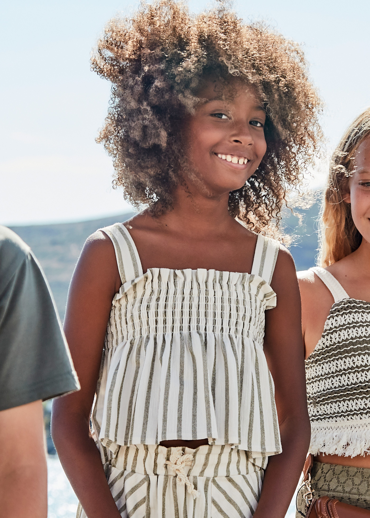 Girl Striped Top Bay leaf | Mayoral