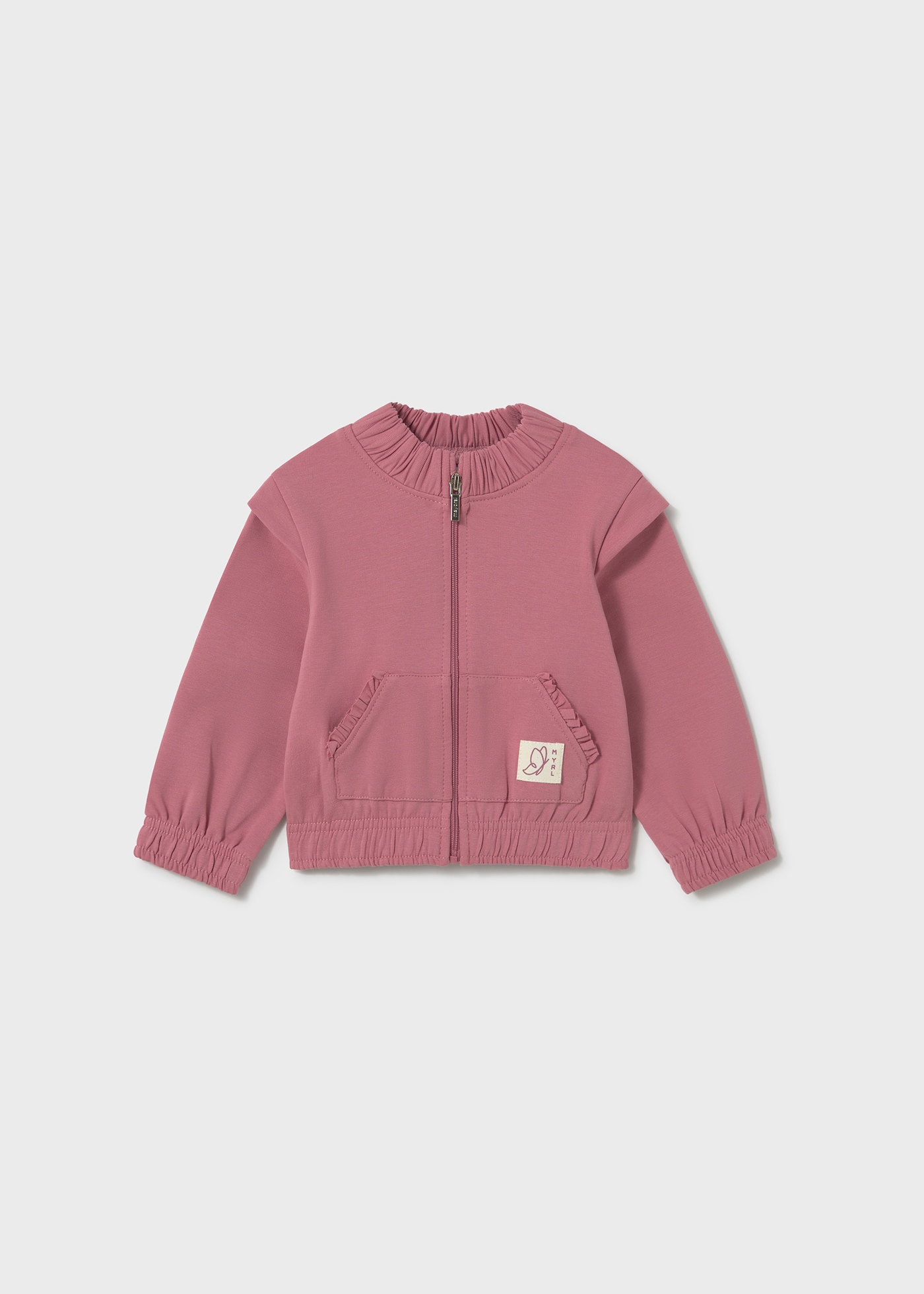 Baby Zip-Up Sweatshirt Blush | Mayoral