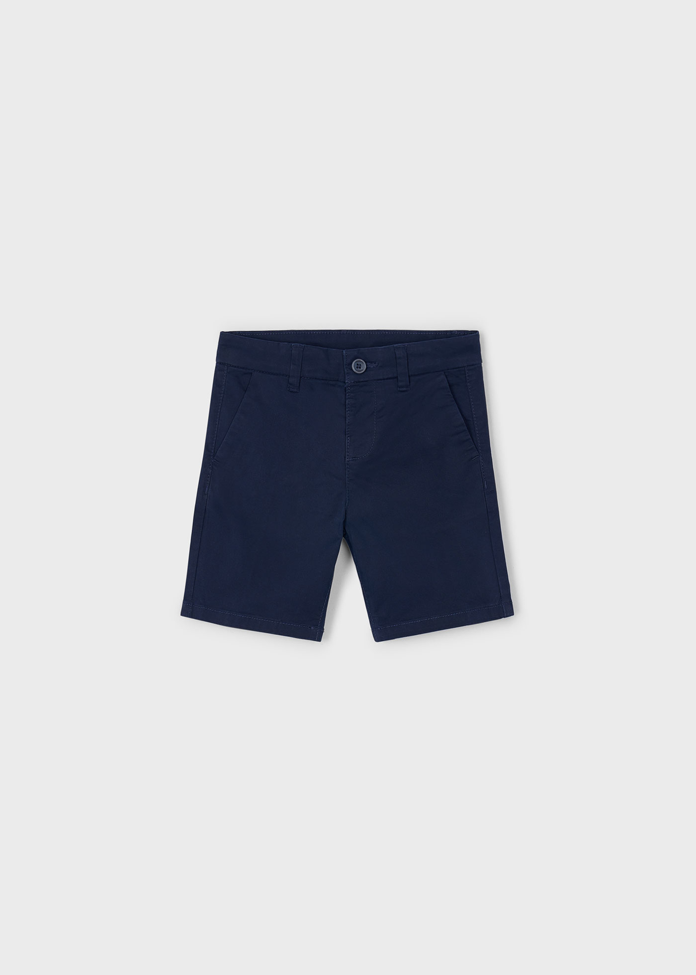 Boy basic twill chino shorts Navy blue | Mayoral
