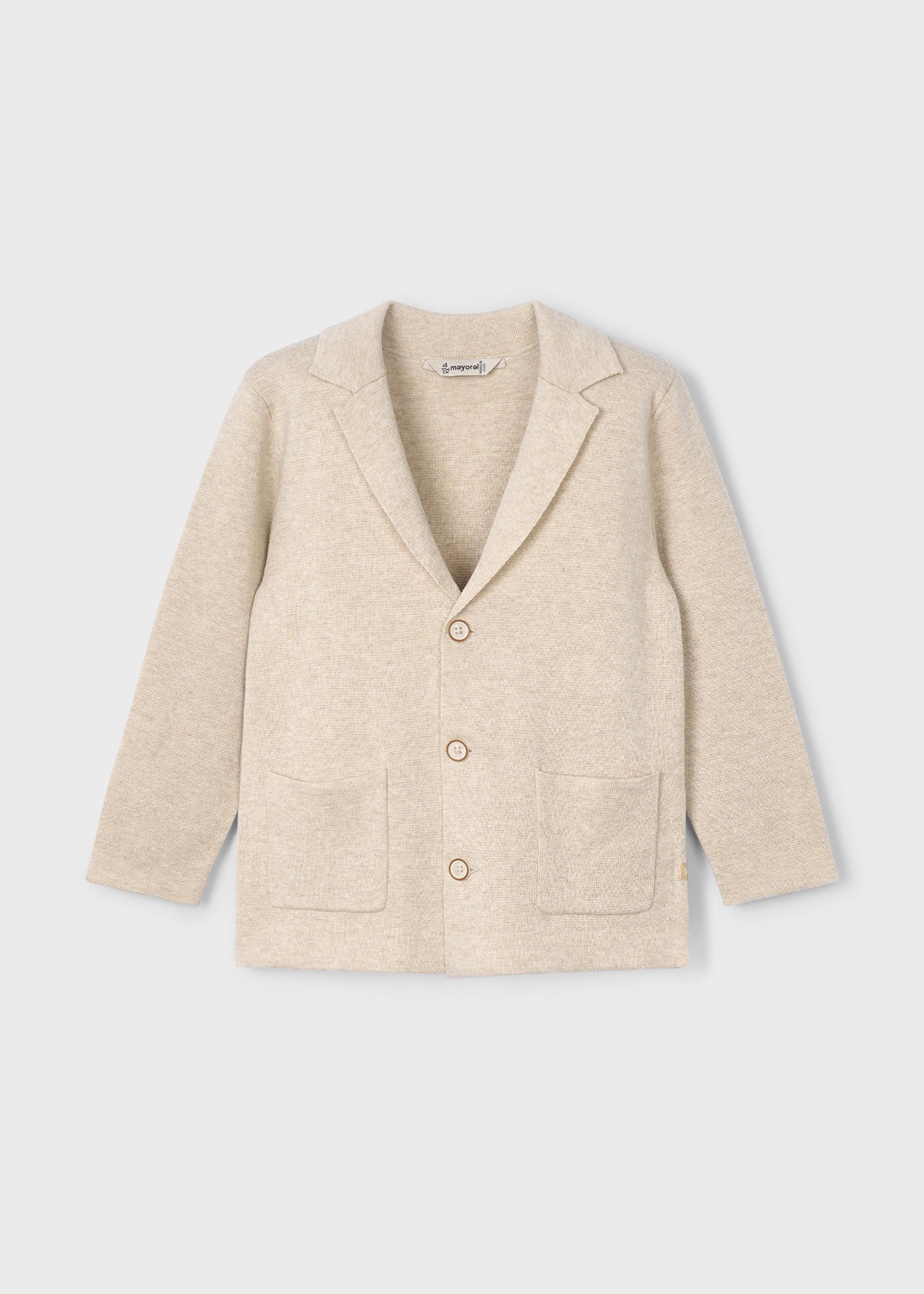 Boy Knit Blazer Sand heather | Mayoral