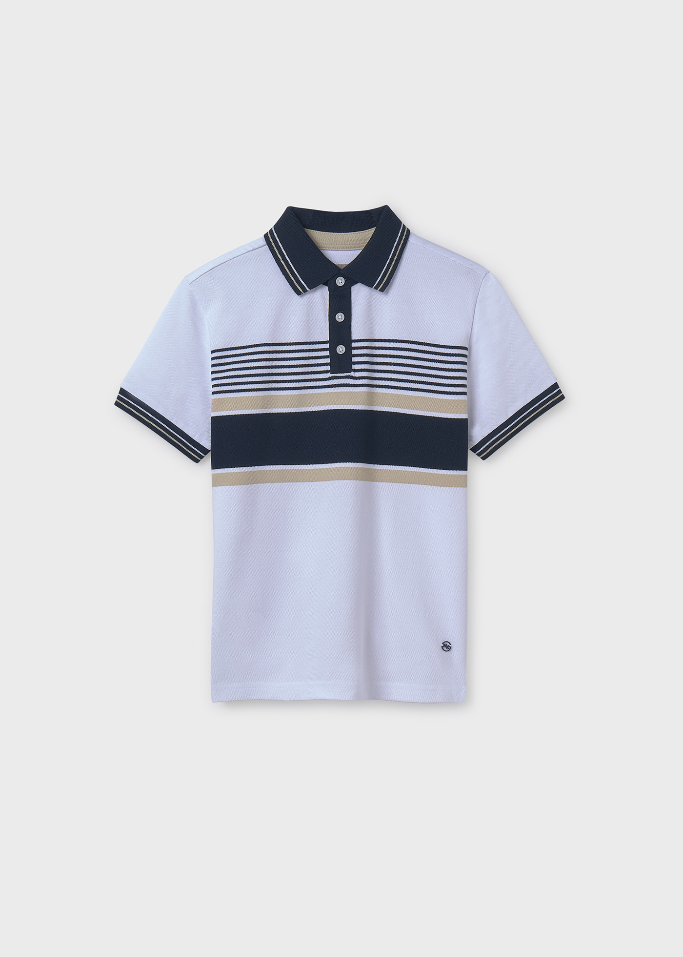 Polo z piki w pasy dla chłopca White | Mayoral