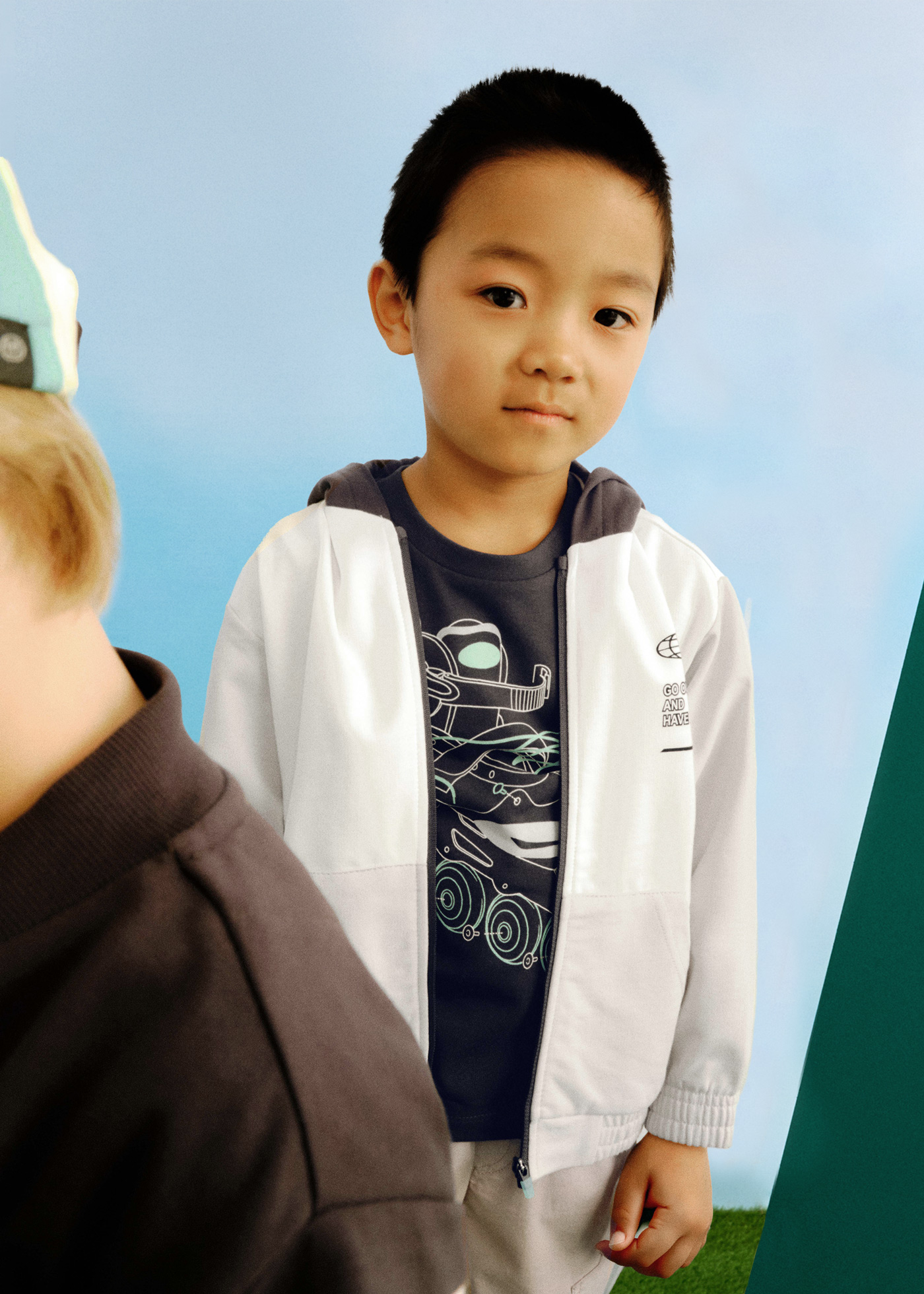 Sudadera bloques color niño Gris | Mayoral