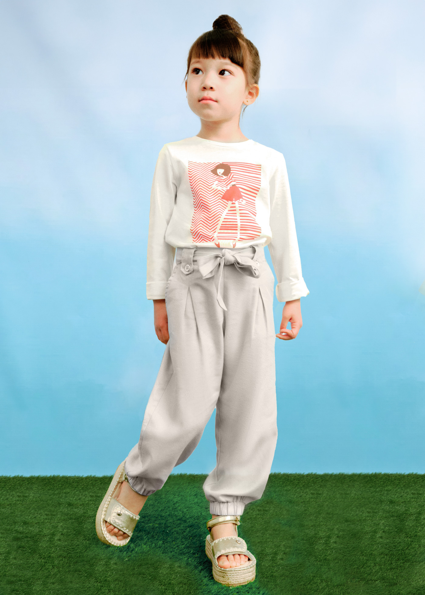 Pantaloni lungi fetita Maron | Mayoral
