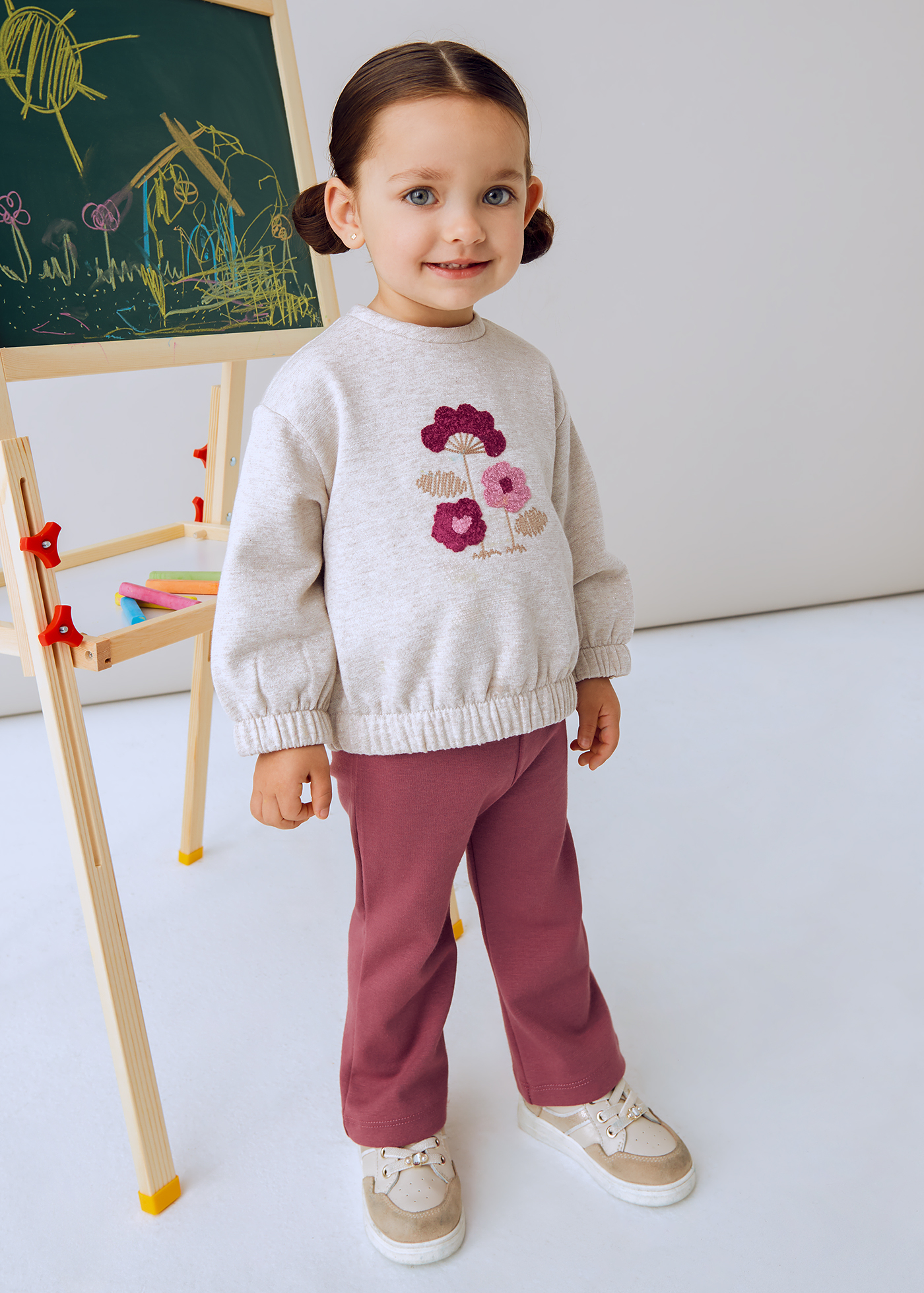 Ensemble legging évasé et sweat bébé Rosé | Mayoral