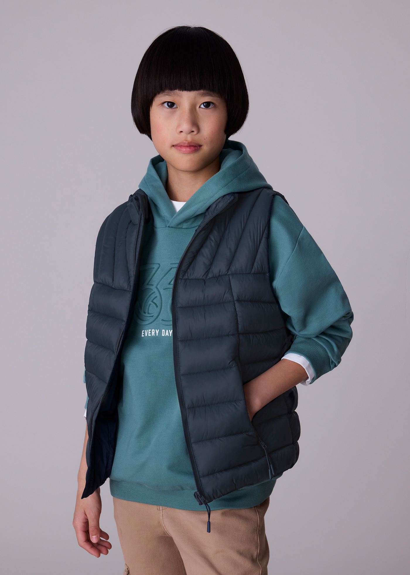 Boy Lightweight Padded Vest Navy | Mayoral