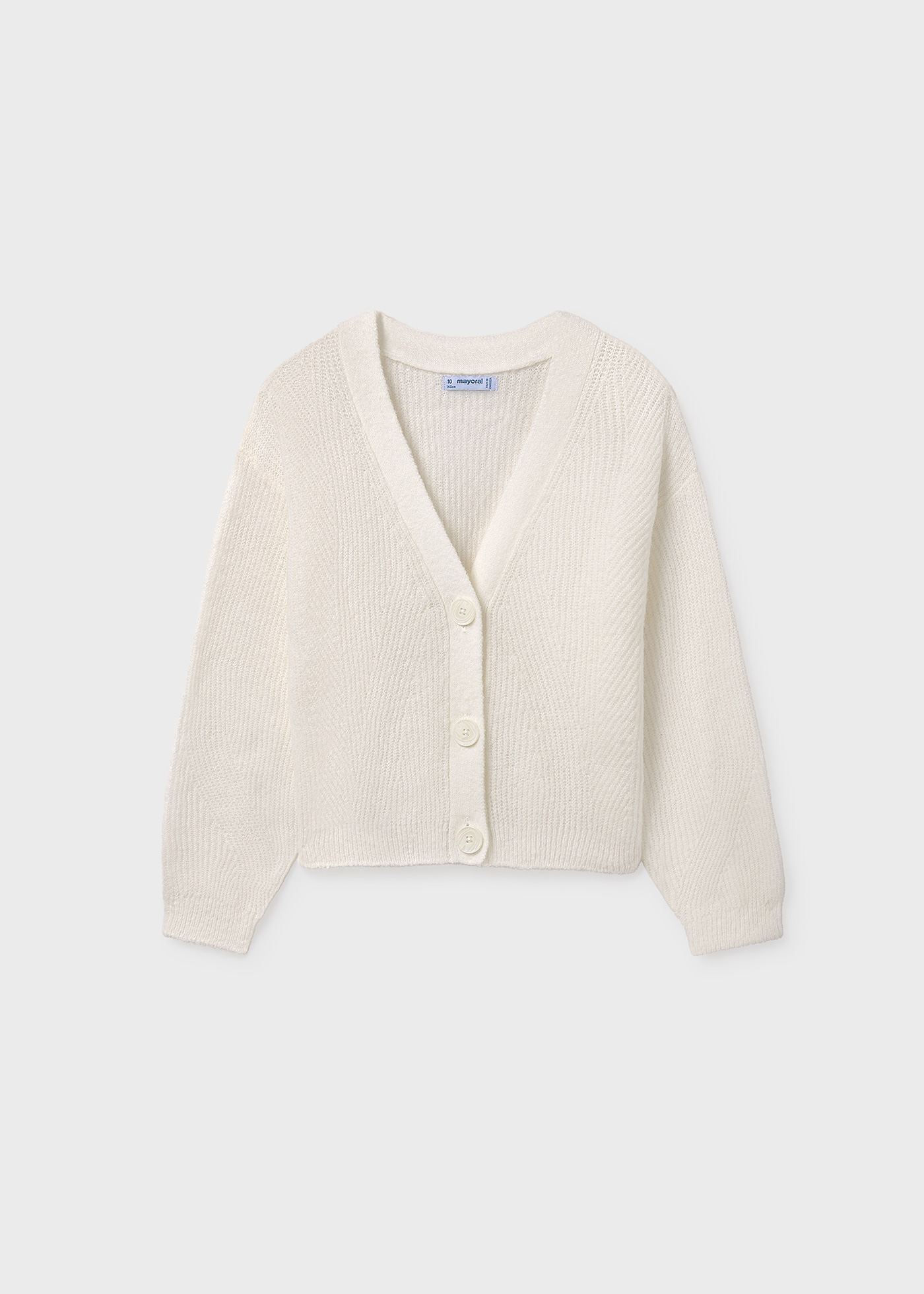 Girl Knit Cardigan Ecru | Mayoral